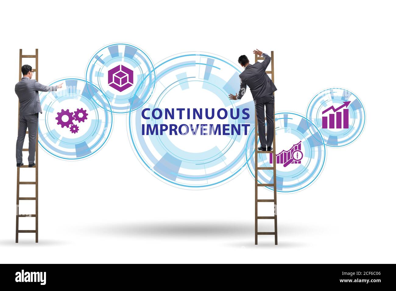 Continuous improvement concept in the business Stock Photo - Alamy
