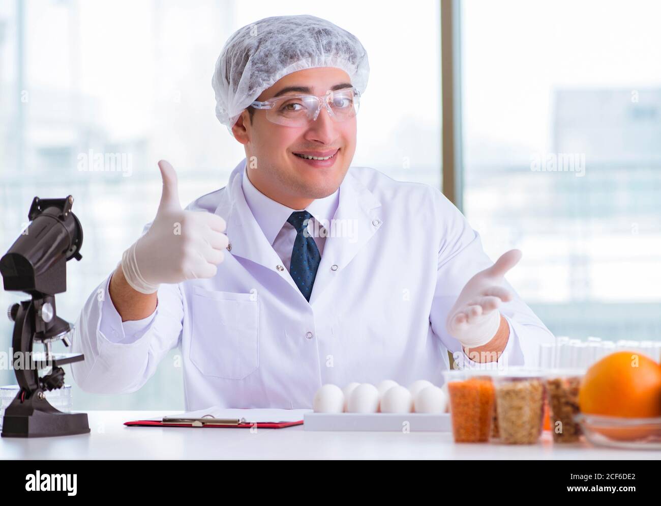 The nutrition expert testing food products in lab Stock Photo - Alamy