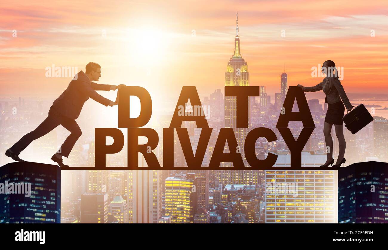 Data privacy concept in the modern IT technology Stock Photo - Alamy