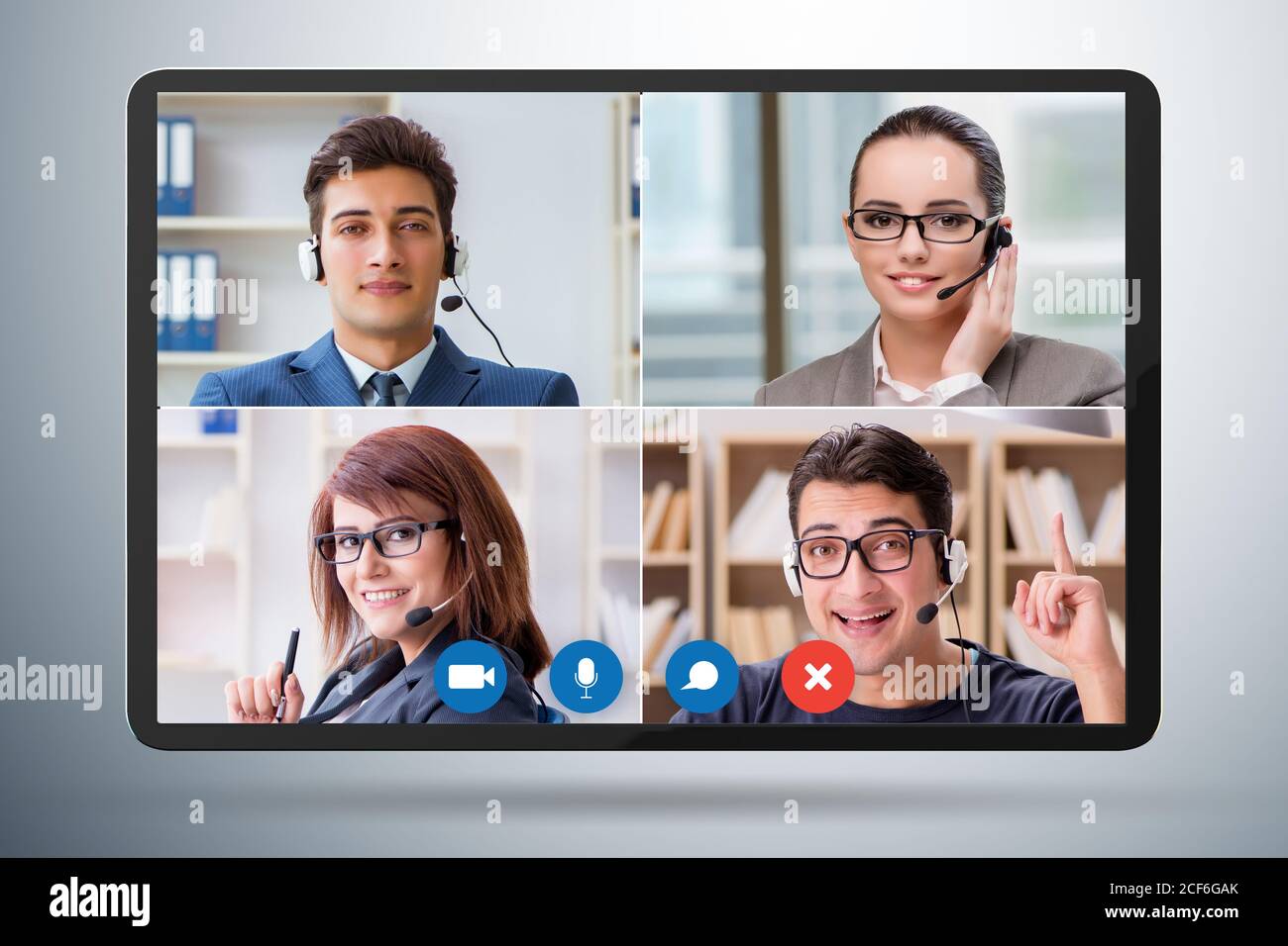 Videoconferencing telepresence hi-res stock photography and images - Alamy