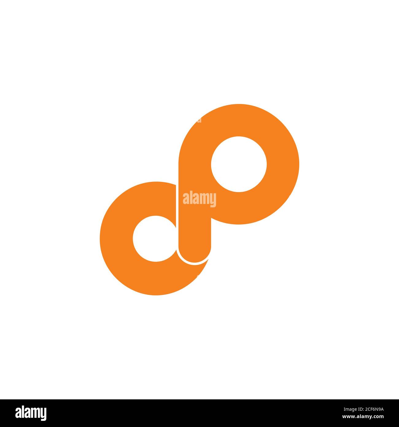 letter dp infinity line design logo vector Stock Vector Image & Art - Alamy