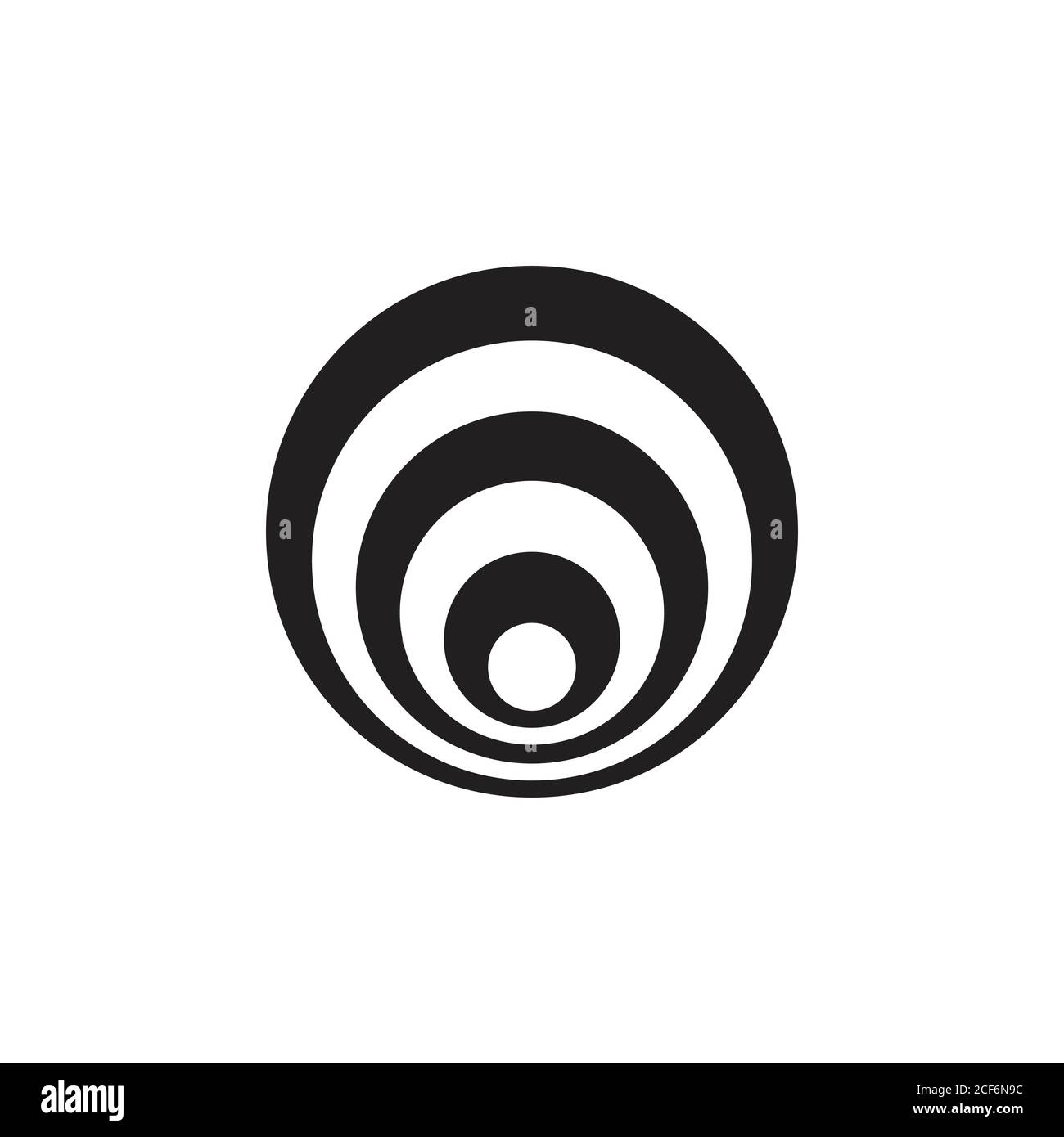 hypnotic stripes circle design symbol logo vector Stock Vector Image ...