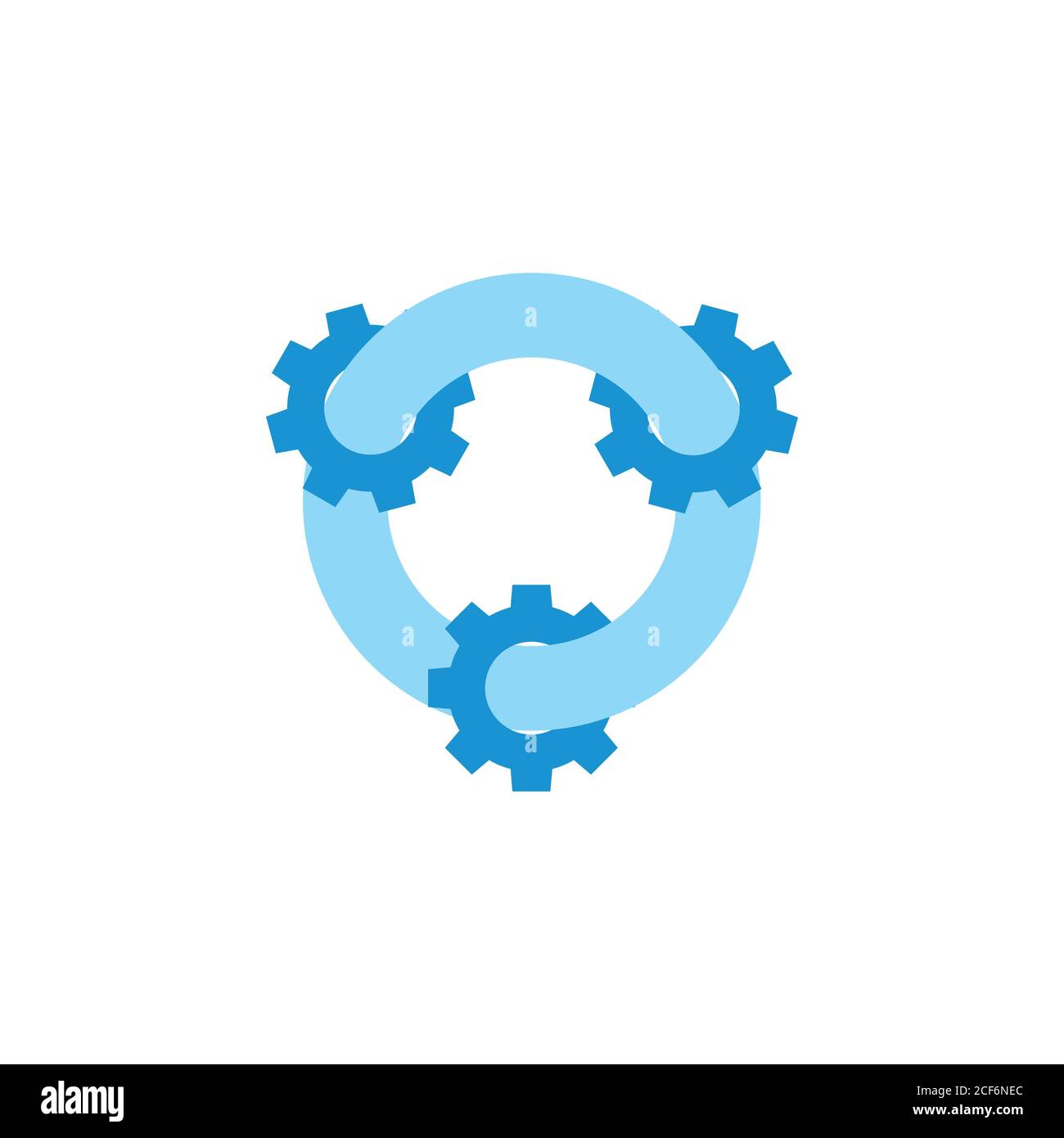 circle cog machine process symbol vector Stock Vector Image & Art - Alamy