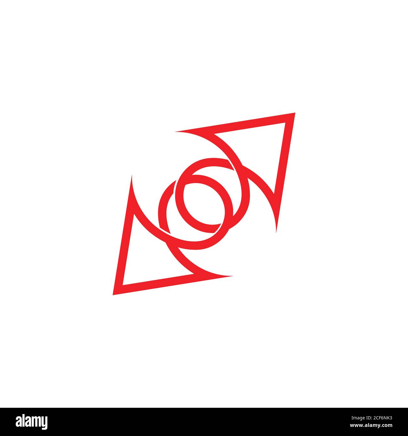 linked arrow overlapping logo vector Stock Vector Image & Art - Alamy