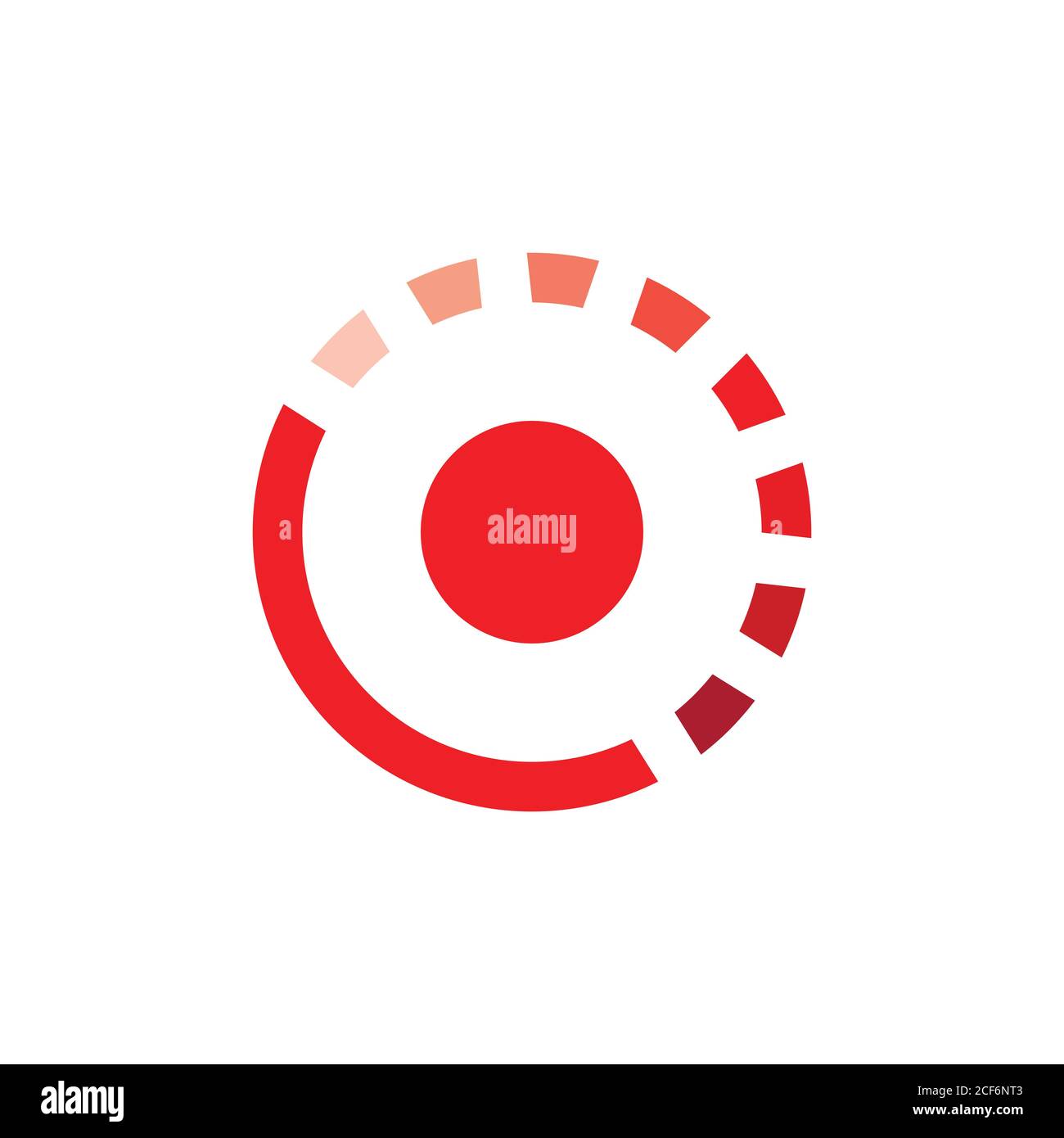 circle dots gradient process symbol logo vector Stock Vector Image ...