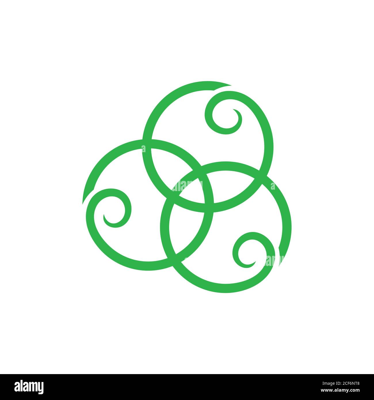 linked spiral curly logo vector Stock Vector Image & Art - Alamy