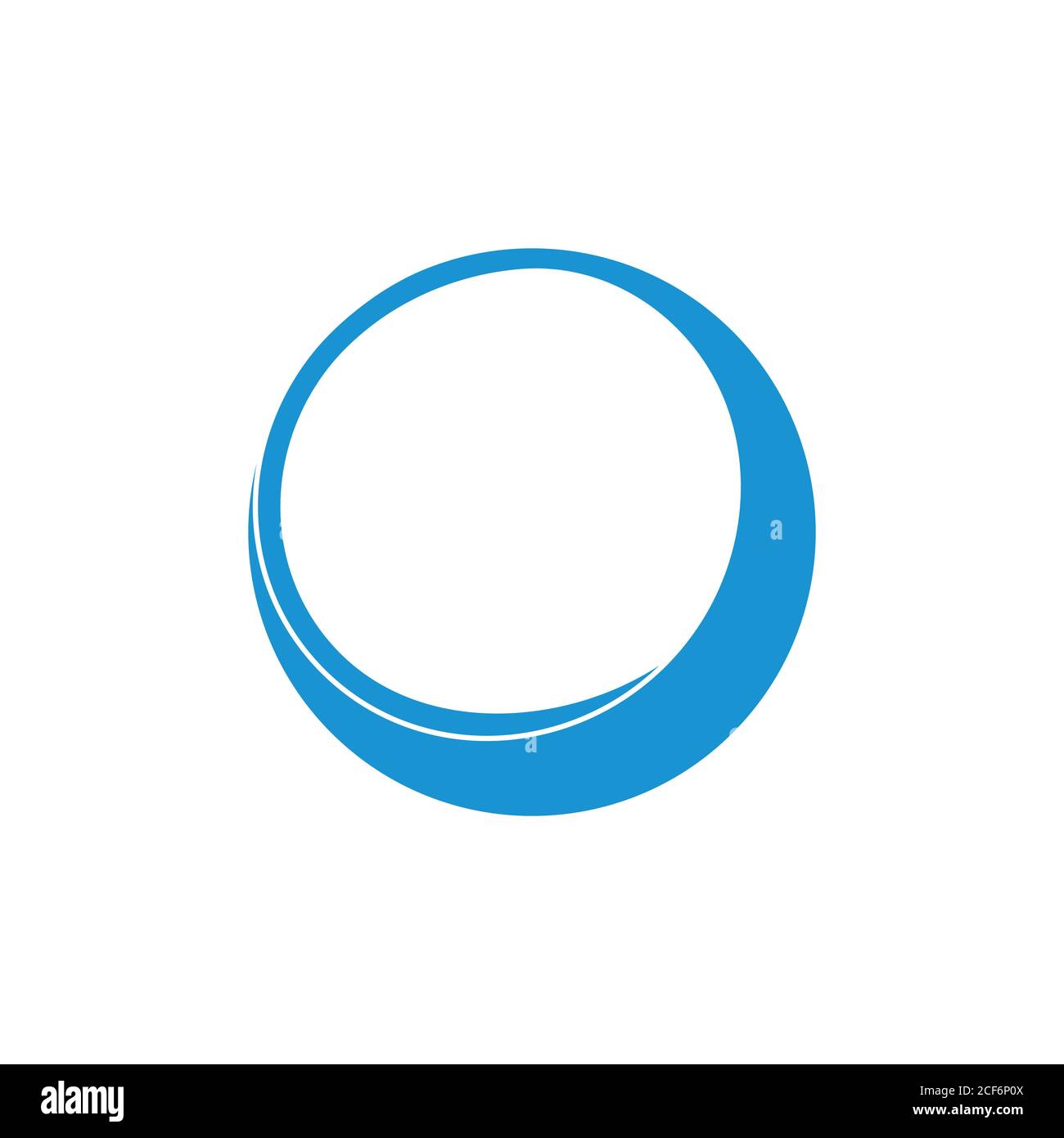 curves circle rotate geometric logo frame vector Stock Vector Image ...