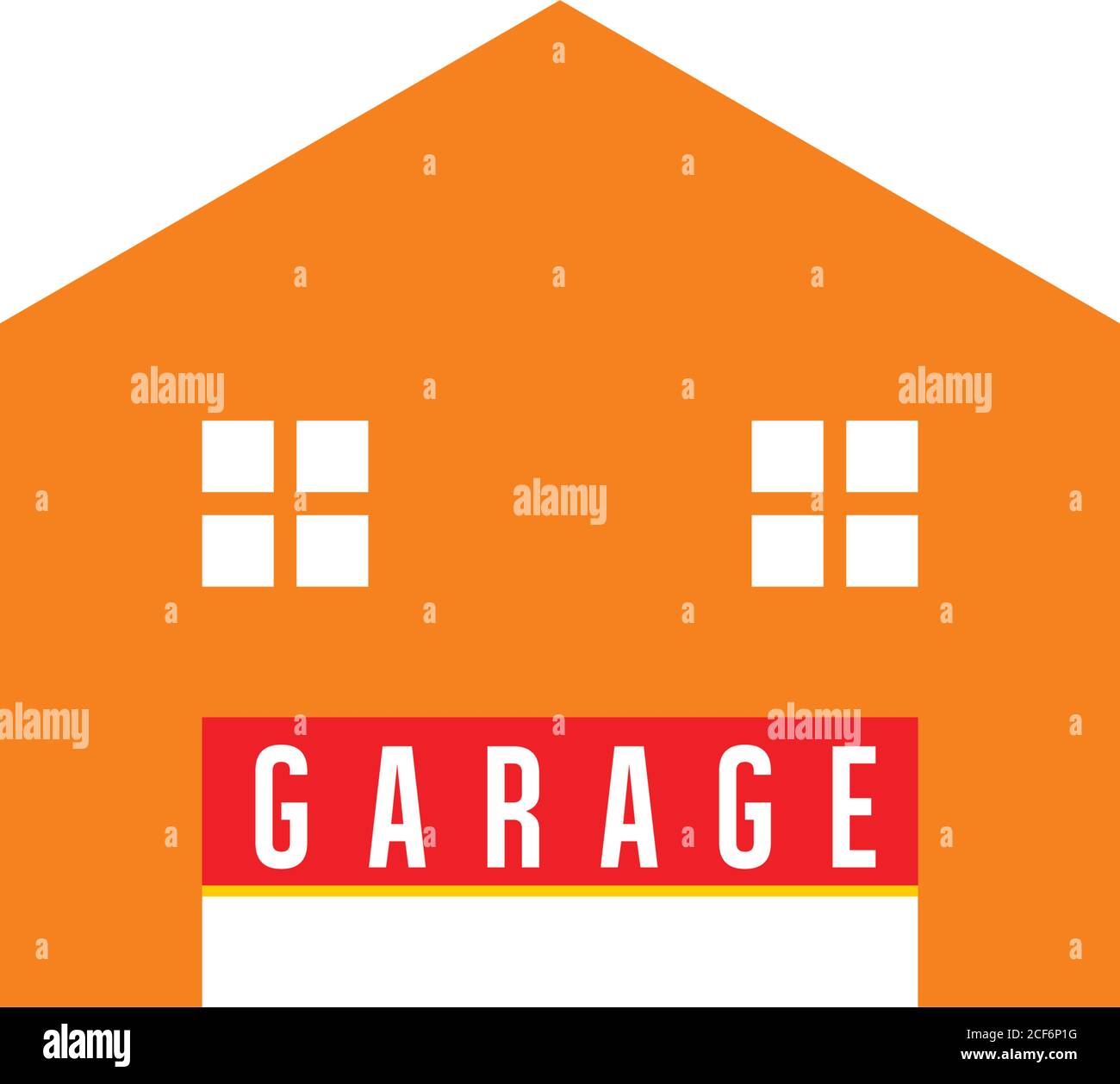 garage house simple geometric text logo vector Stock Vector Image & Art ...