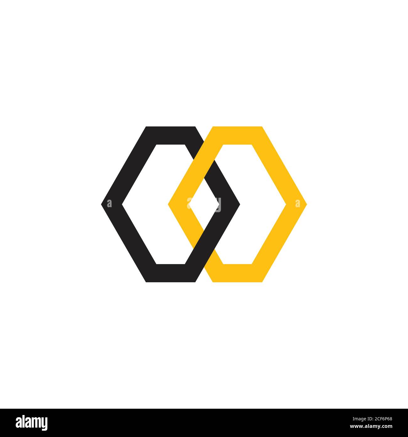 linked chain strong symbol logo vector Stock Vector Image & Art - Alamy