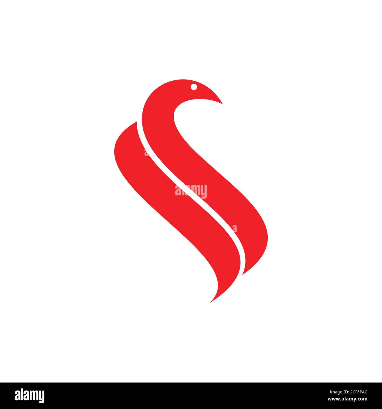 abstract letter s swan shape logo vector Stock Vector Image & Art - Alamy