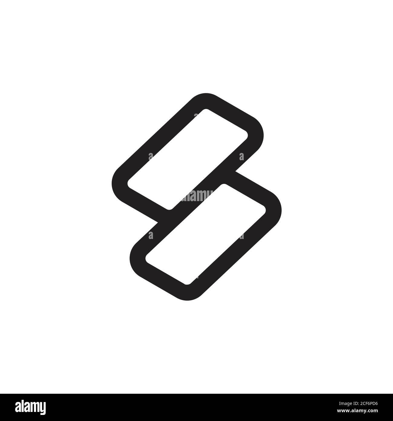 Abstract Letter S Linked Line Logo Vector Stock Vector Image And Art Alamy