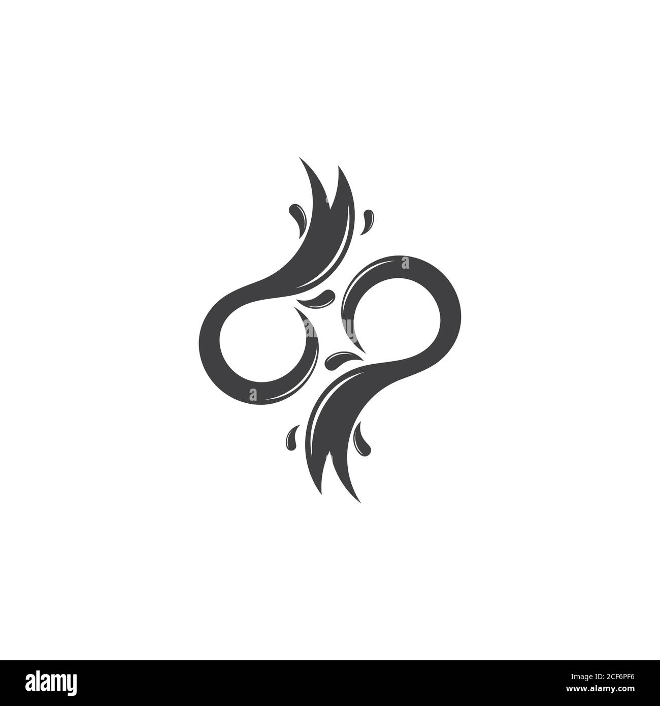 simple water splash symbol logo vector Stock Vector Image & Art - Alamy