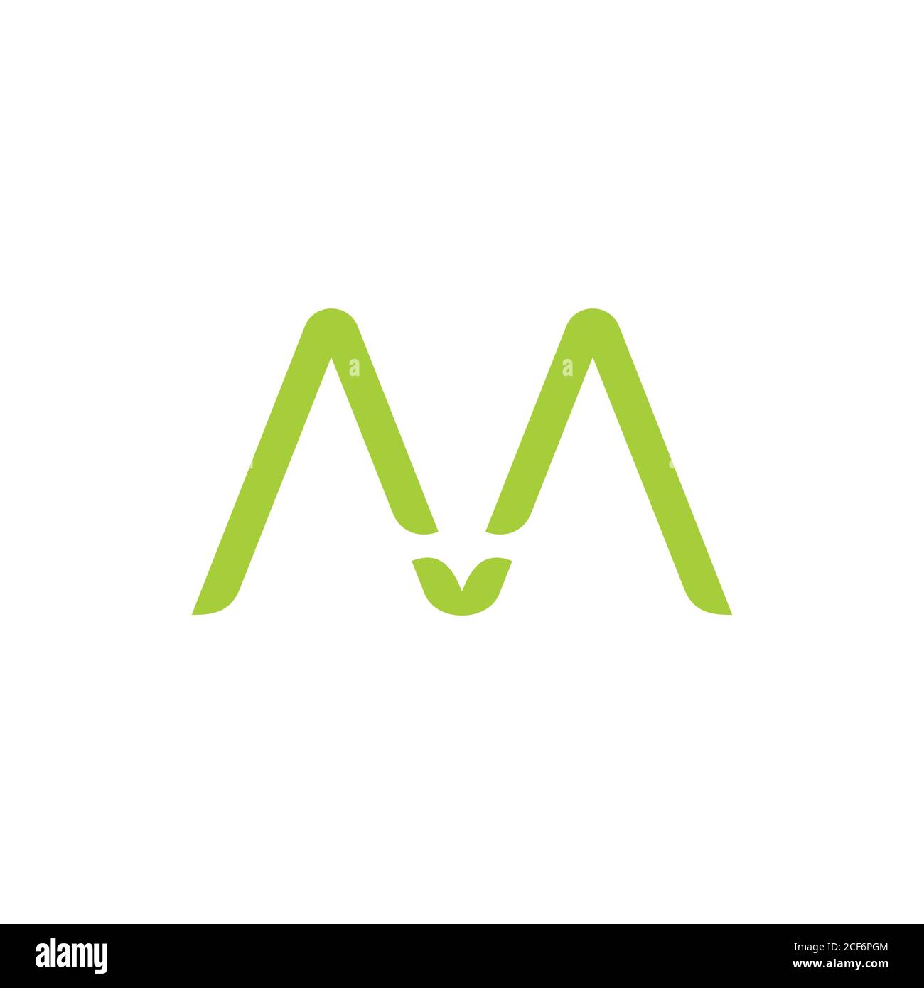 letter m curves linear logo vector Stock Vector Image & Art - Alamy