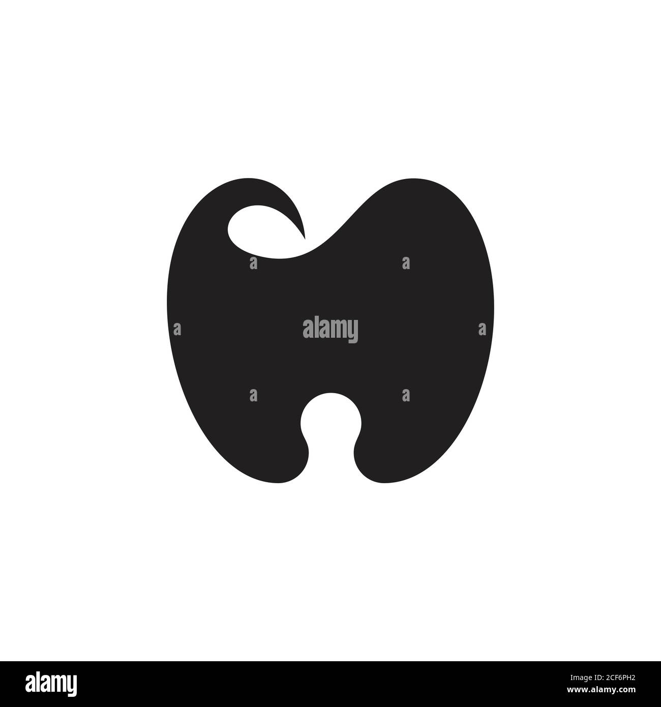 tooth curves simple geometric symbol vector Stock Vector Image & Art ...