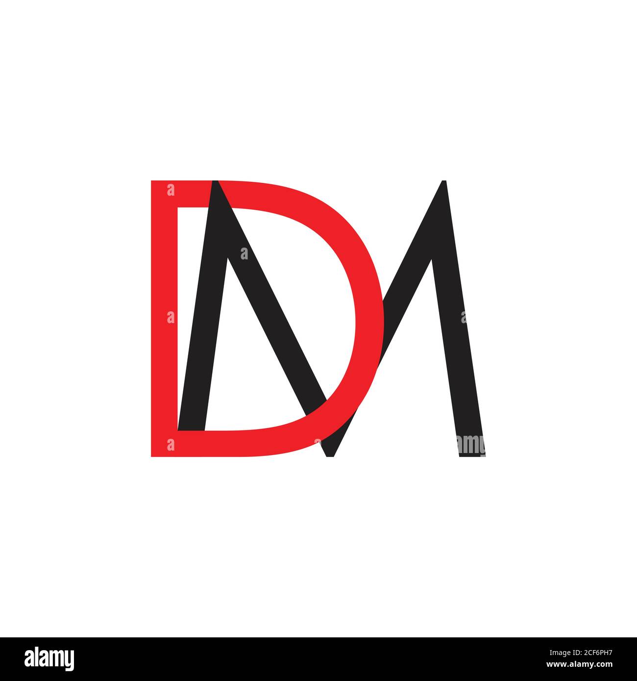 letters dm simple linked logo vector Stock Vector Image & Art - Alamy