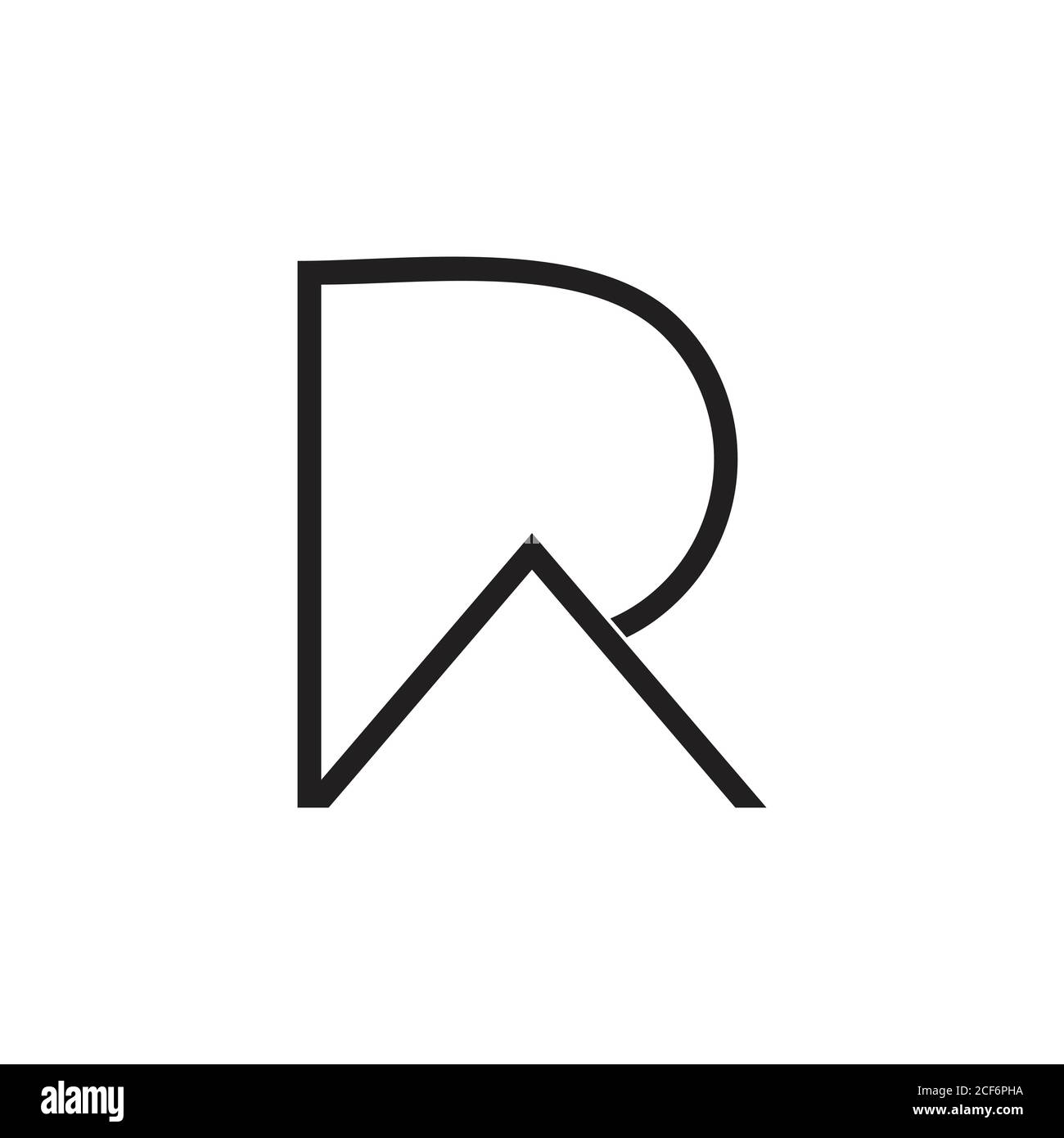 abstract letter ra or pa simple line logo Stock Vector Image & Art - Alamy