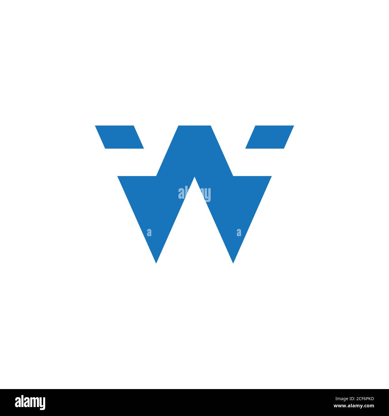 letter w simple geometric logo vector Stock Vector Image & Art - Alamy
