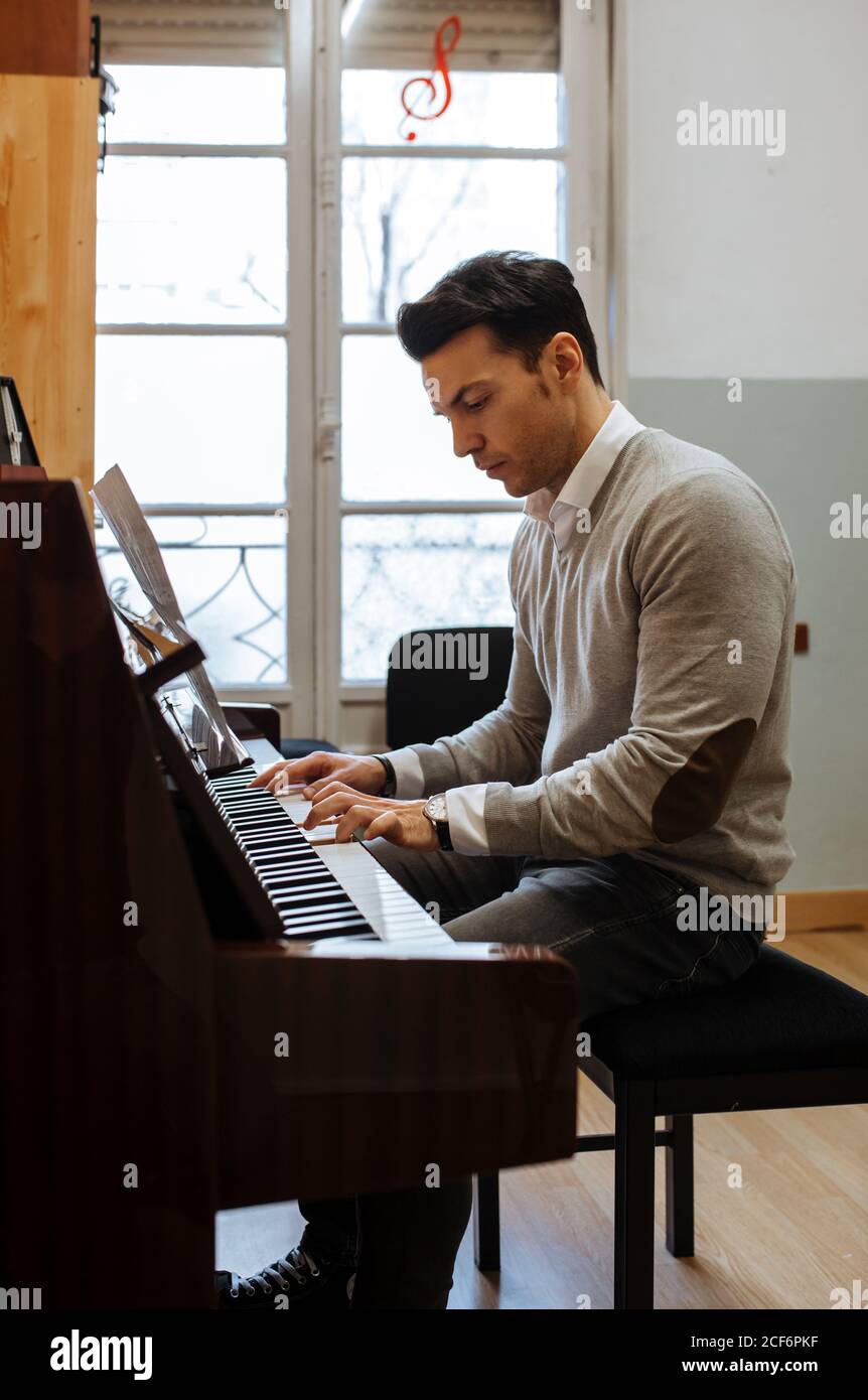 Man With Musical Instrument High Resolution Stock Photography and ...