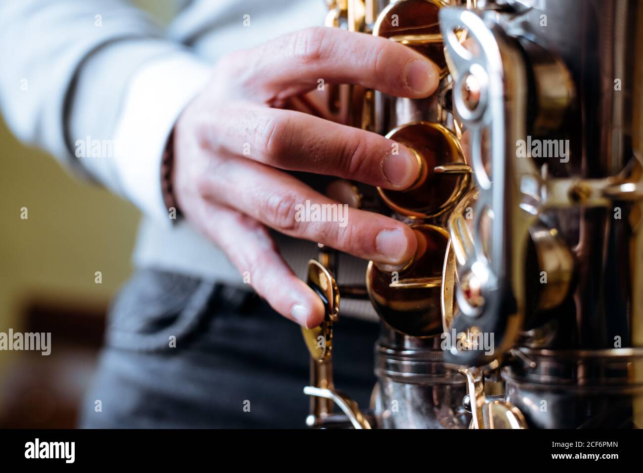Saxophone Hands High Resolution Stock Photography and Images - Alamy