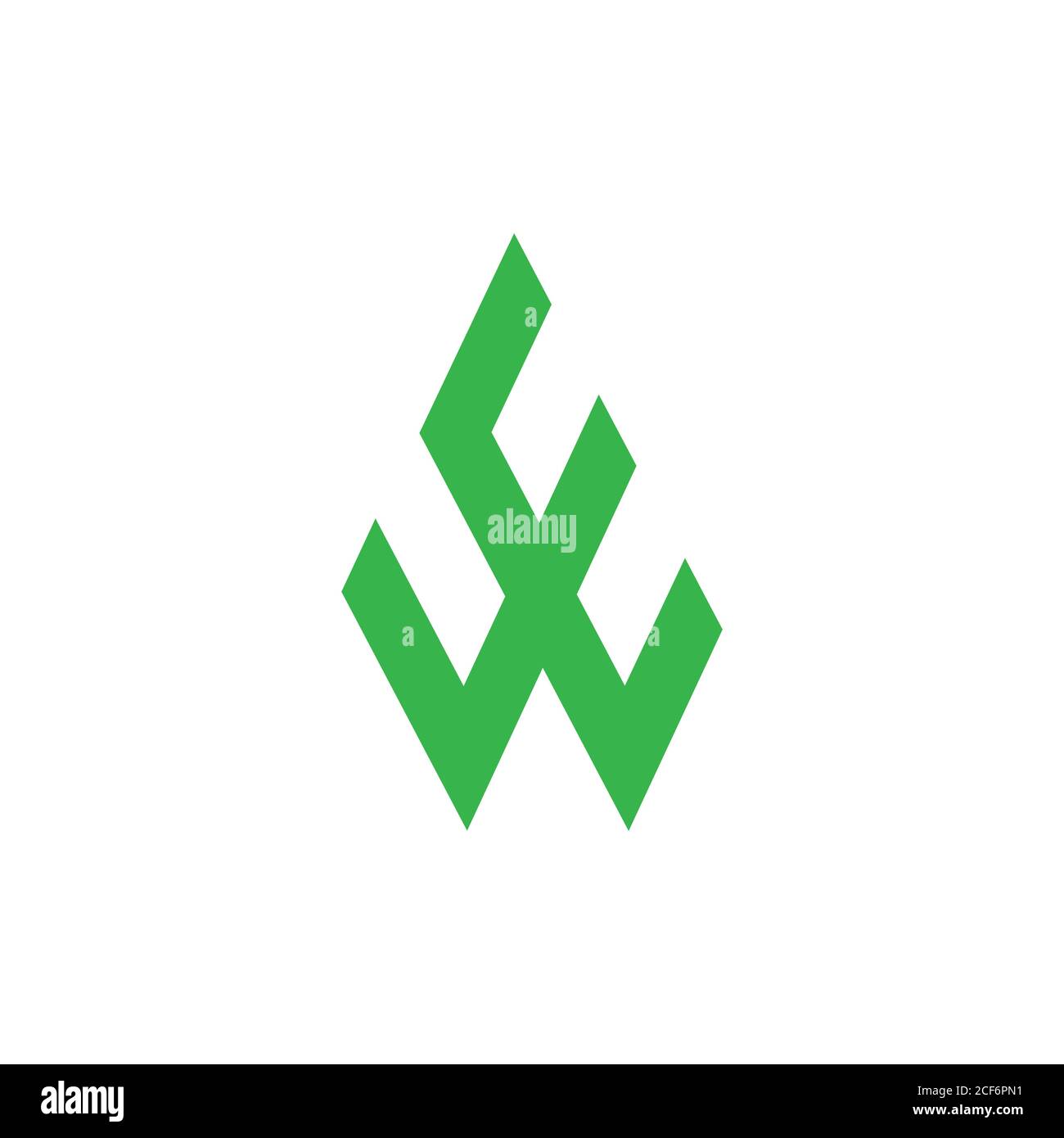 abstract letter we simple geometric line logo Stock Vector Image & Art ...