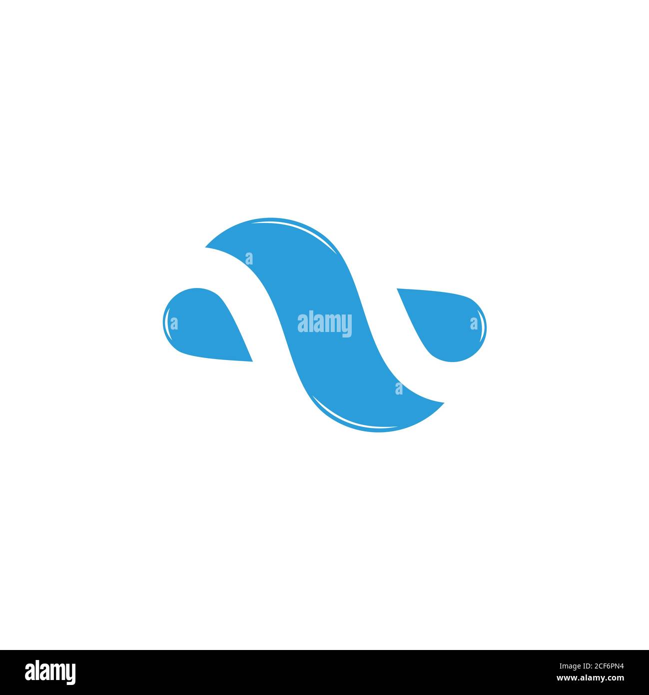 simple waves water splash symbol logo vector Stock Vector Image & Art ...