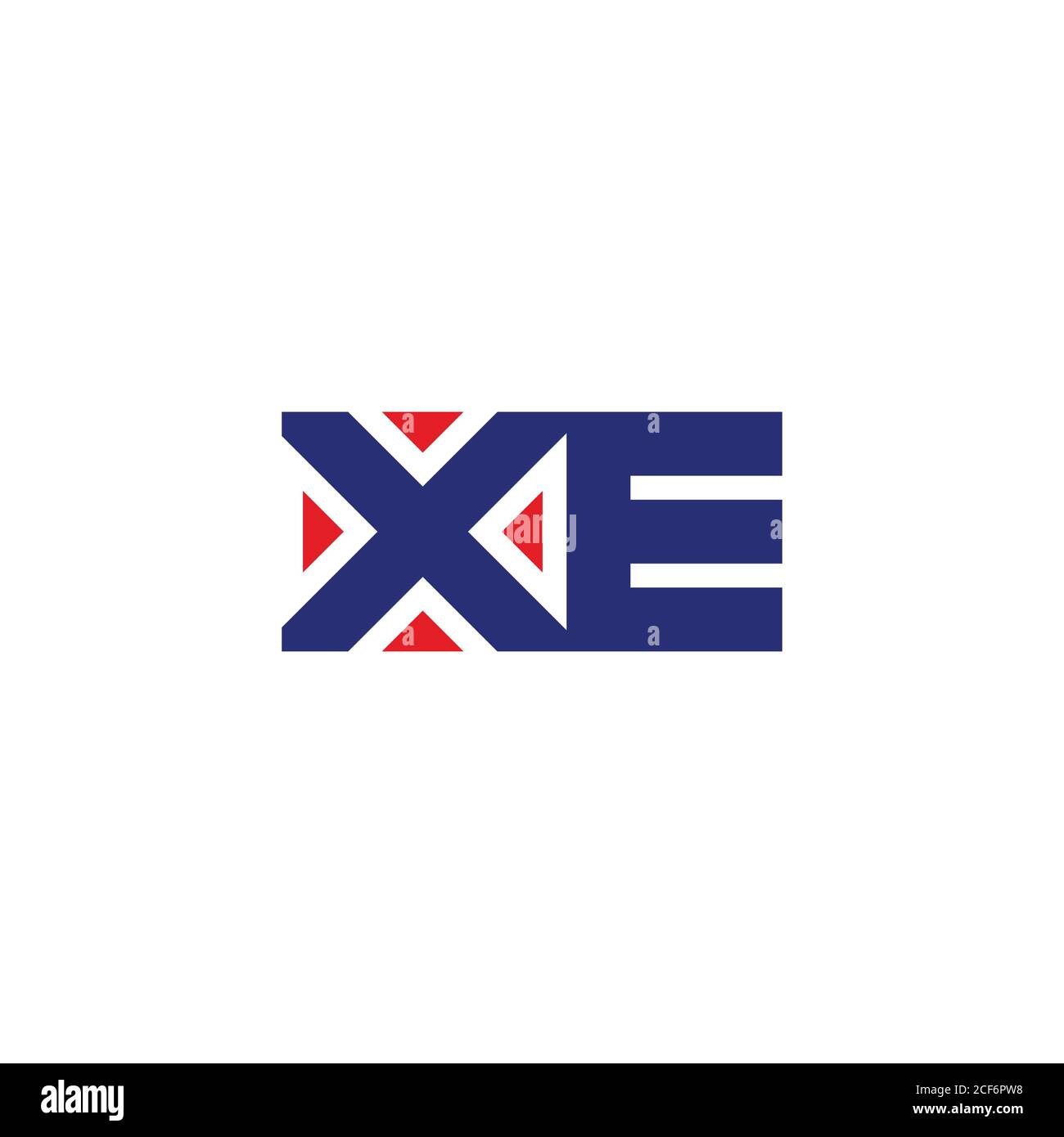 letter xe focus target arrow simple geometric symbol logo vector Stock ...
