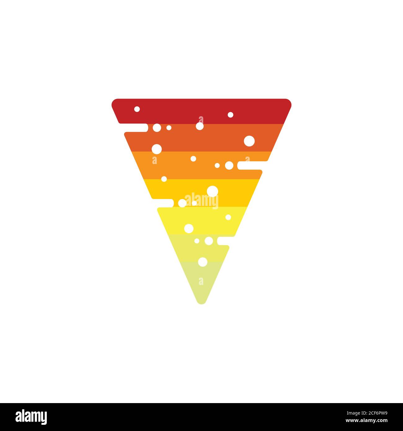triangle gradient cheese pizza symbol vector Stock Vector Image & Art ...