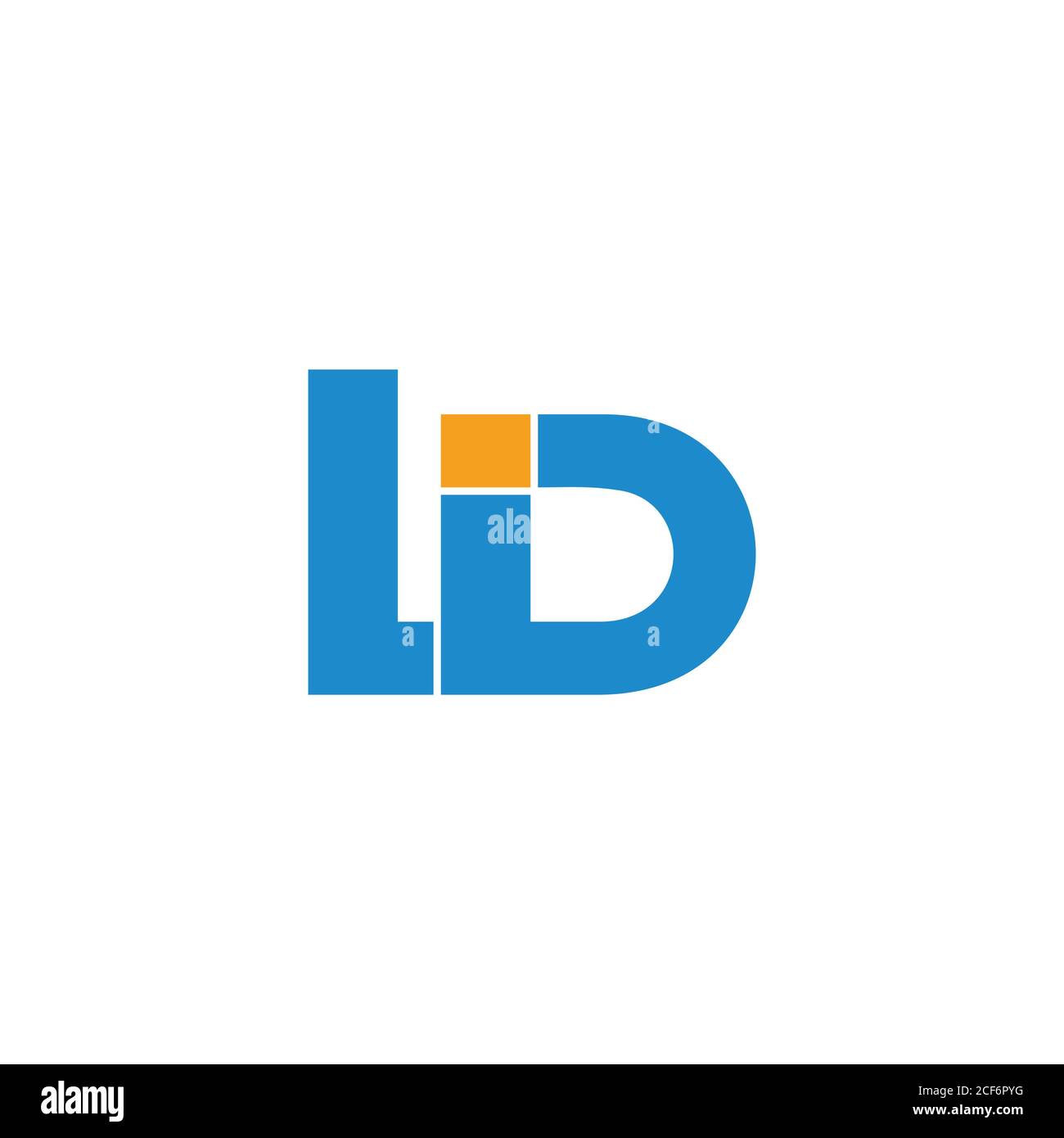 letter Ld simple geometric line colorful logo vector Stock Vector Image ...