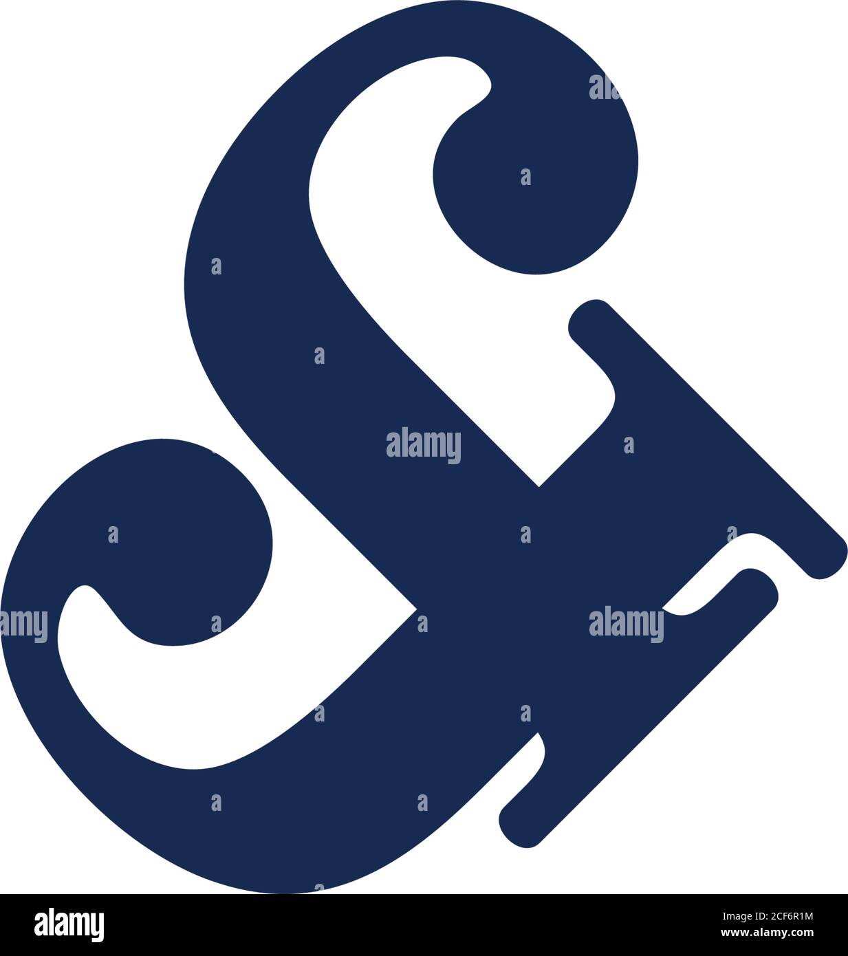 letter sj abstract simple flat logo vector Stock Vector Image & Art - Alamy