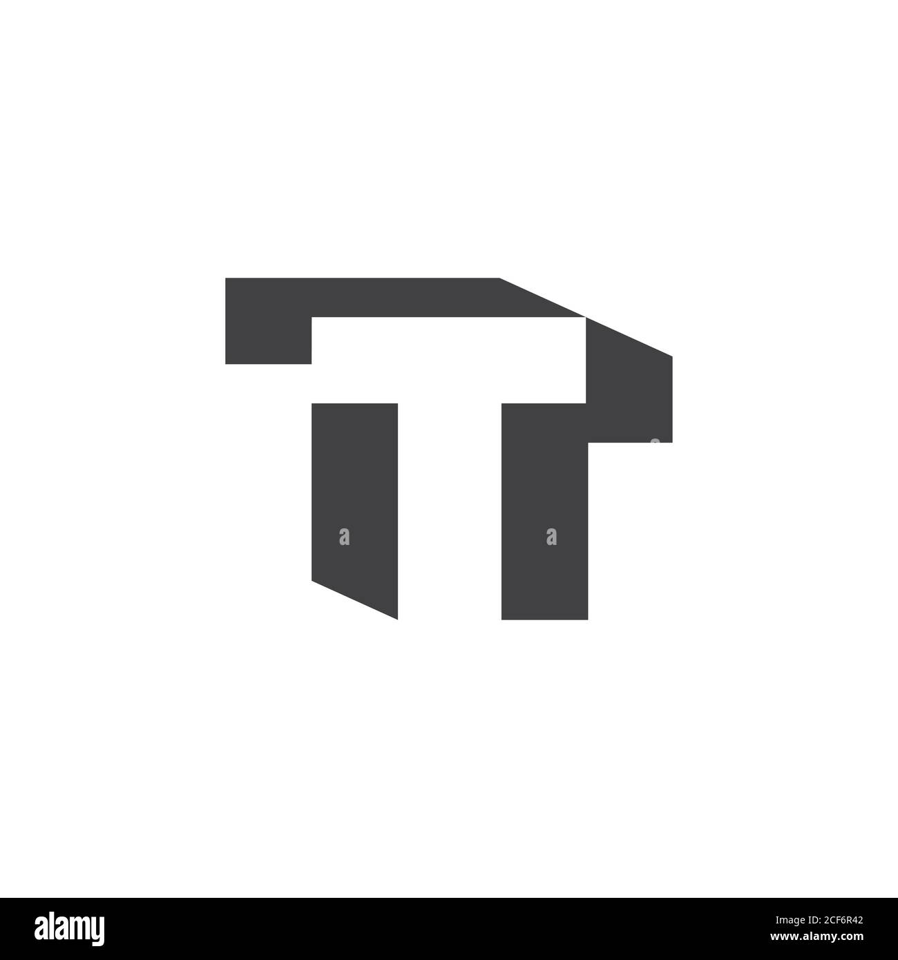 letter t abstract simple geometric logo vector Stock Vector Image & Art ...