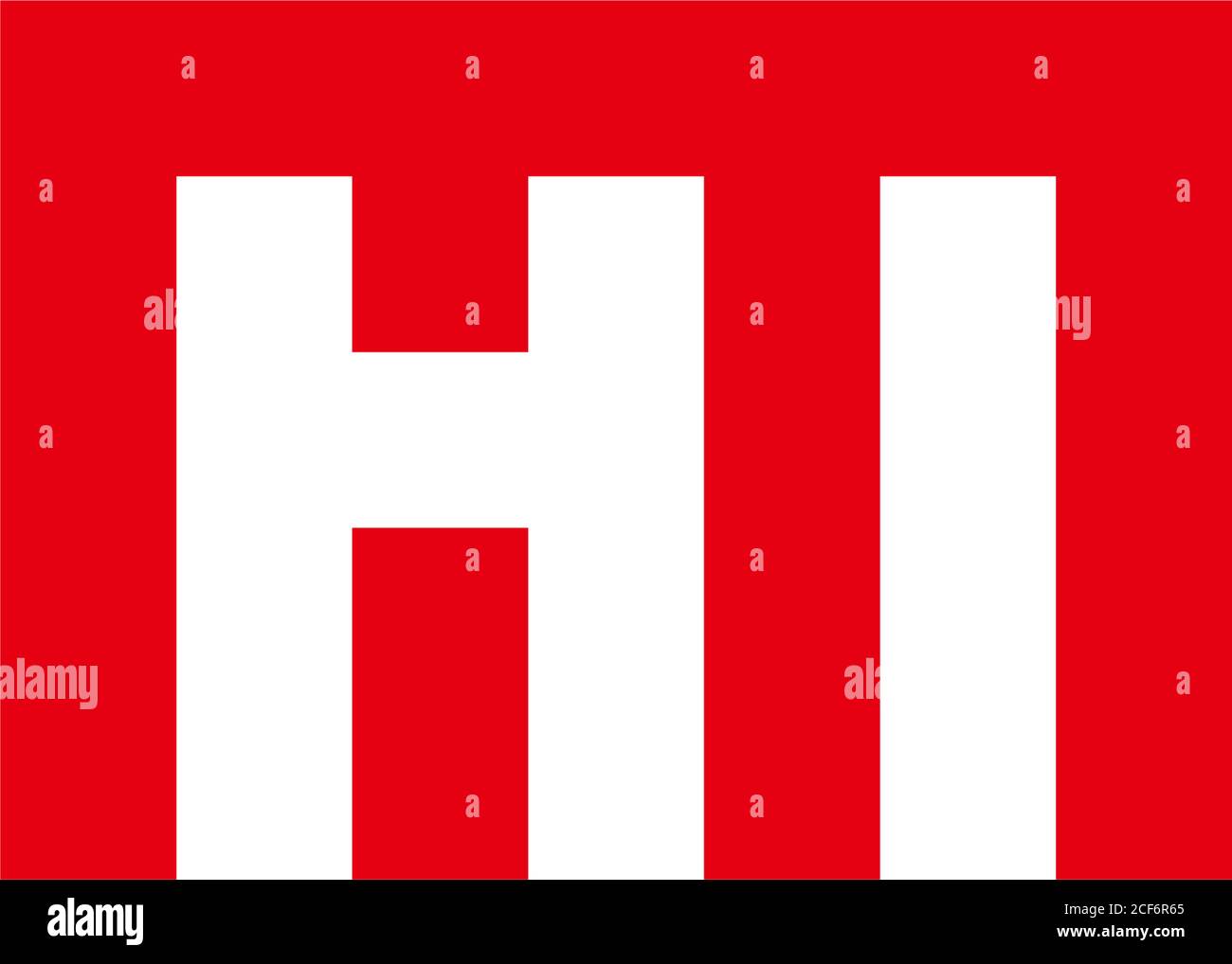 letter hi symbol geometric square motion logo vector Stock Vector Image ...