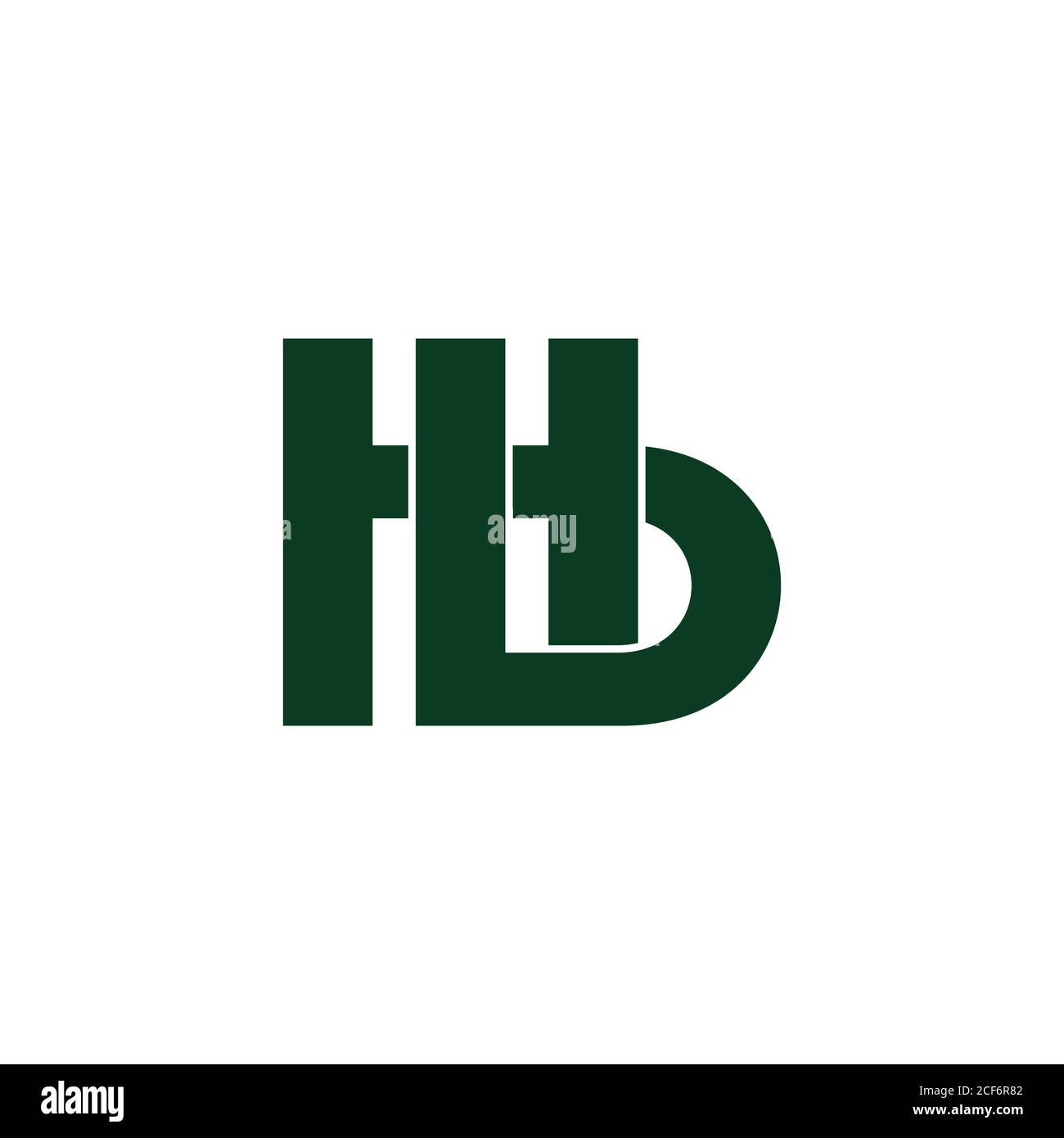 letter hb simple linked lines geometric logo vector Stock Vector Image ...