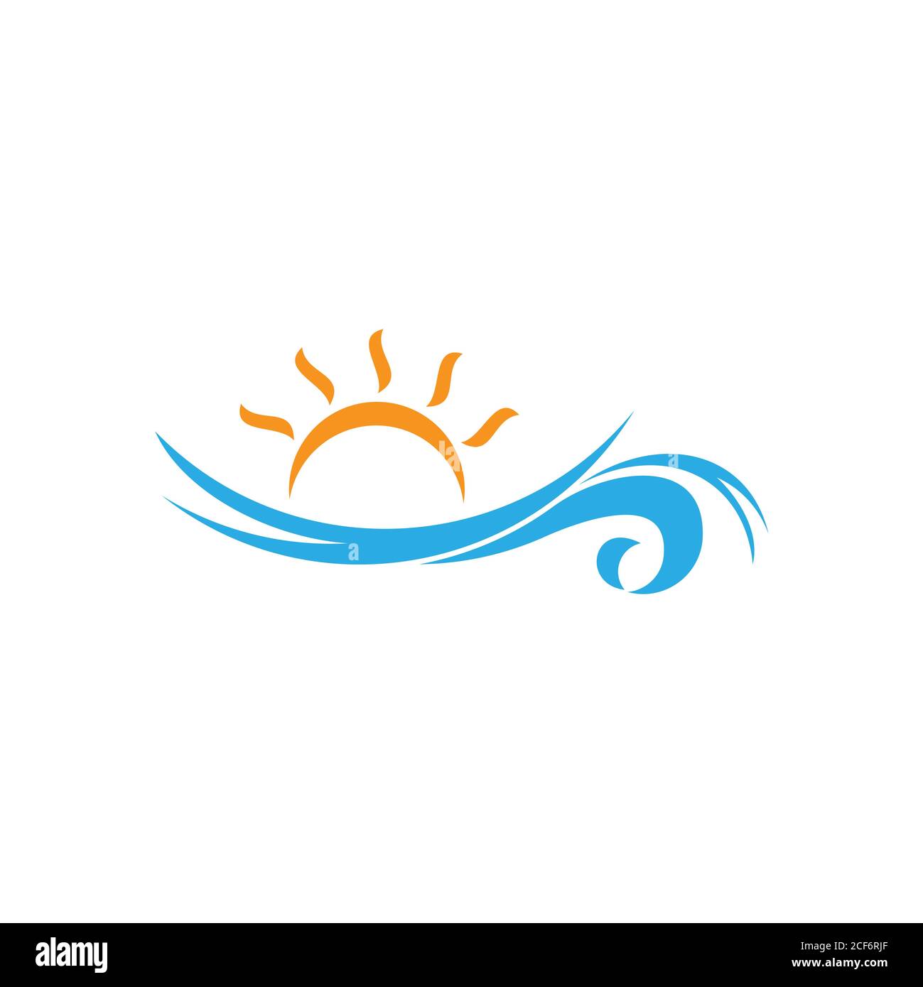 colorful sun waves horizon symbol vector Stock Vector Image & Art - Alamy