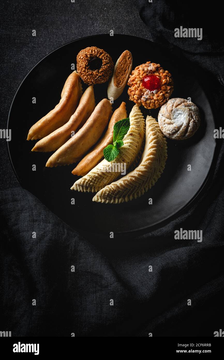 Traditional Arabic halal homemade sweet homemade, typical of Ramadan ...