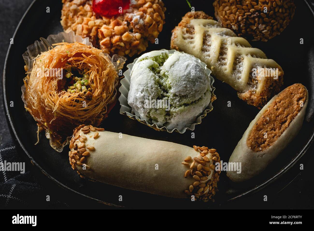 Traditional Arabic halal homemade sweet homemade, typical of Ramadan ...