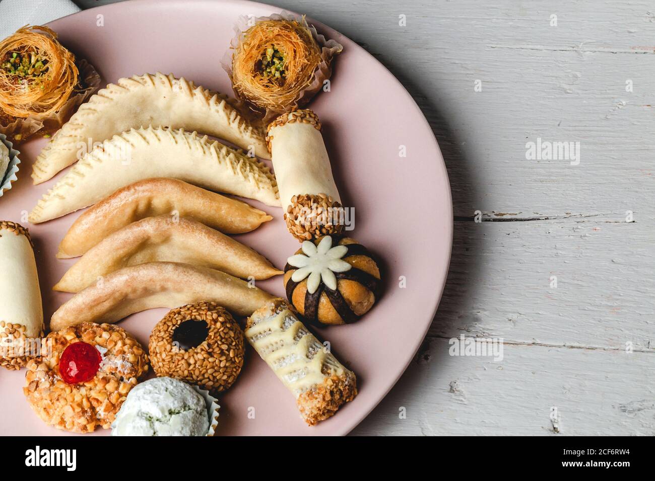 Traditional Arabic halal homemade sweet homemade, typical of Ramadan ...