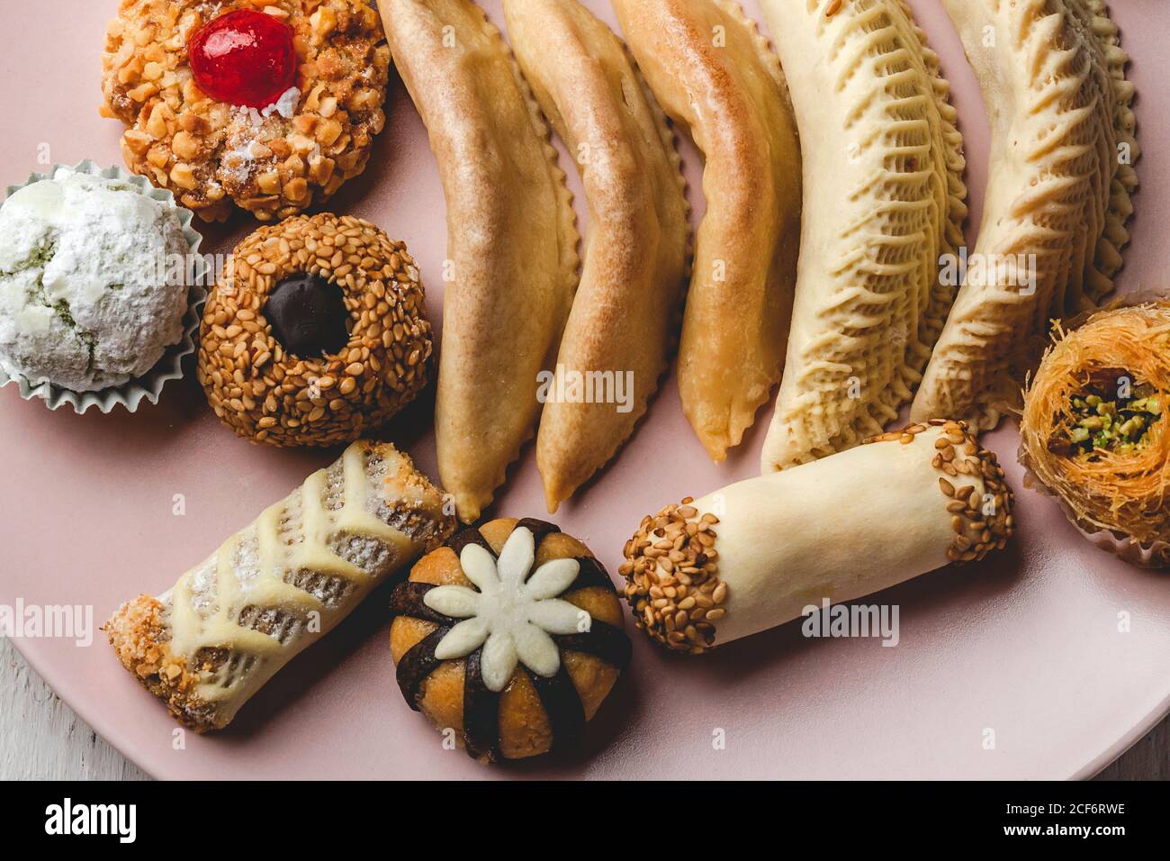 Traditional Arabic halal homemade sweet homemade, typical of Ramadan ...