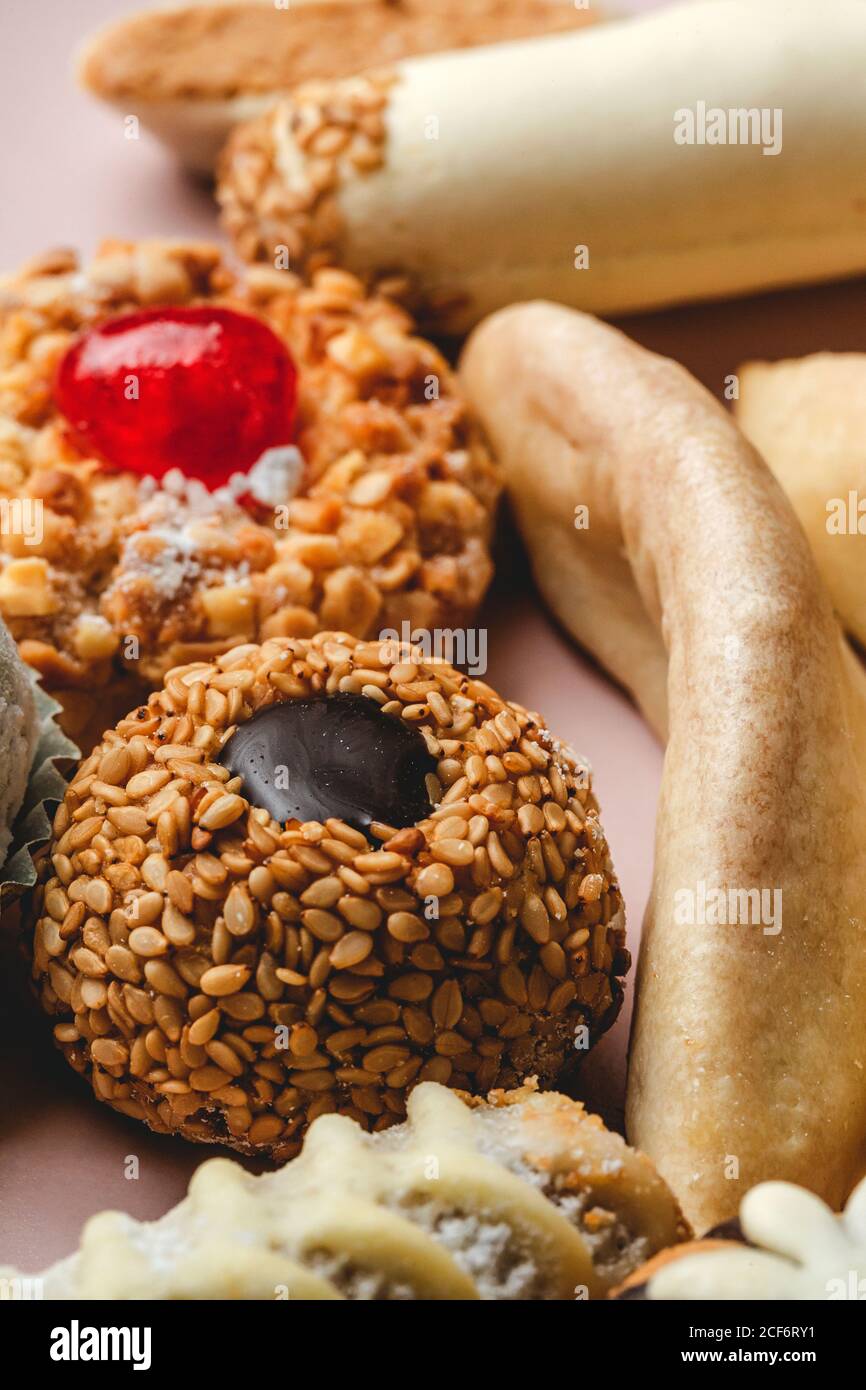 Traditional Arabic halal homemade sweet homemade, typical of Ramadan ...