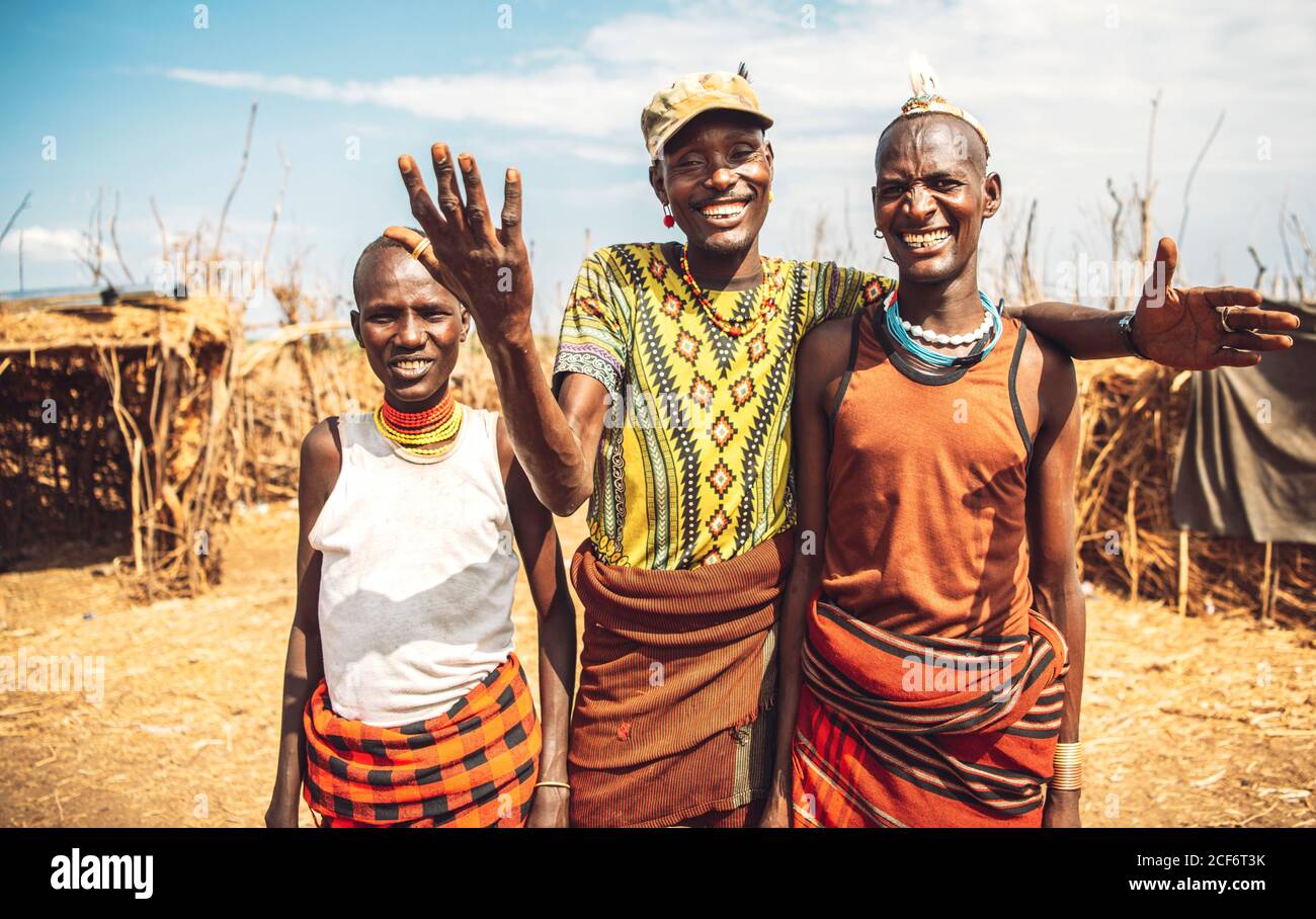 Omo Valley, Ethiopia - November 09, 2018: men of Dassanech tribe ...