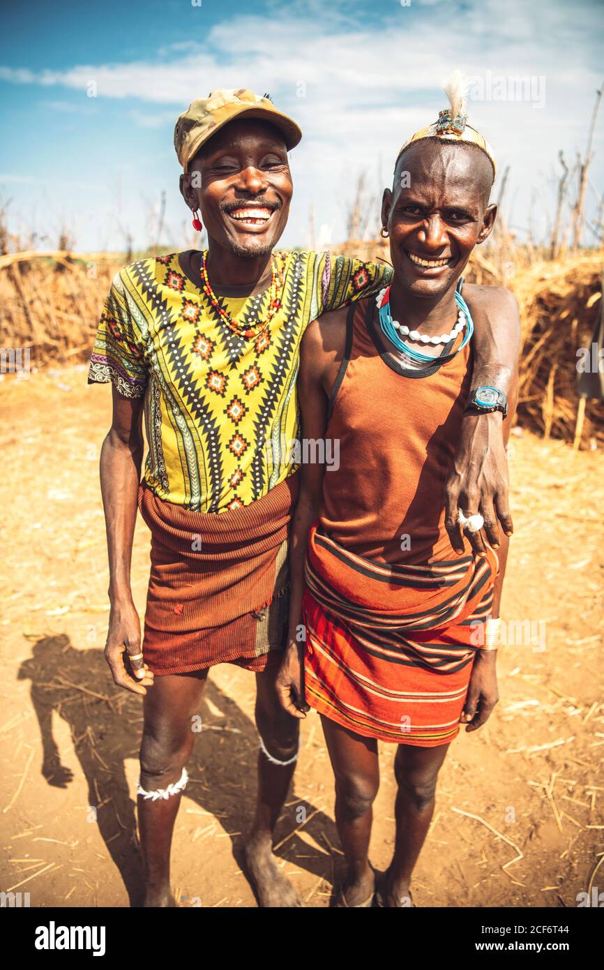 Omo Valley, Ethiopia - November 09, 2018: Men of Dassanech tribe ...