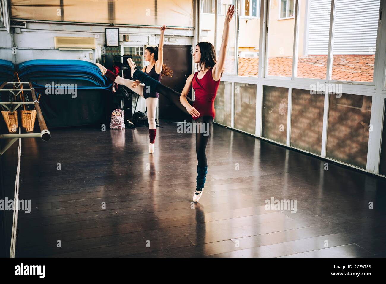 Dancers of ballet training together Stock Photo - Alamy