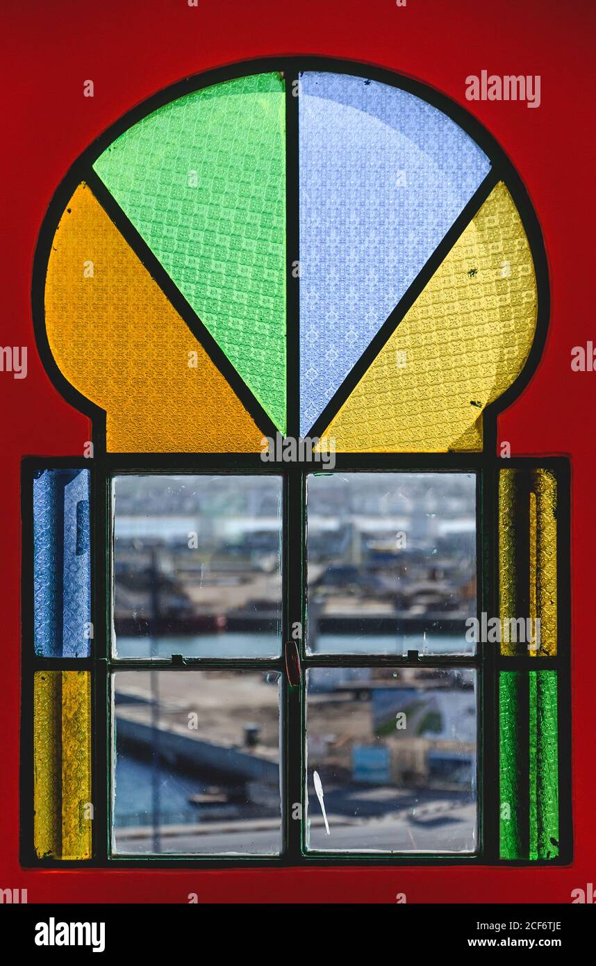 Typical building and details of Arab architecture. Doors, windows ...