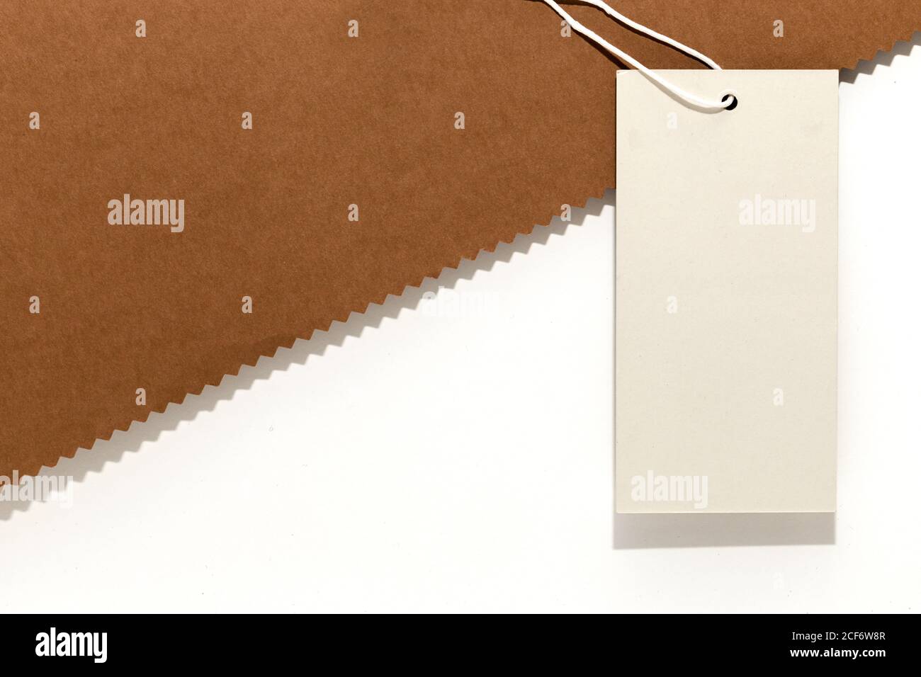 Cardboard labels for price or advertising on colorful background. Flat ...