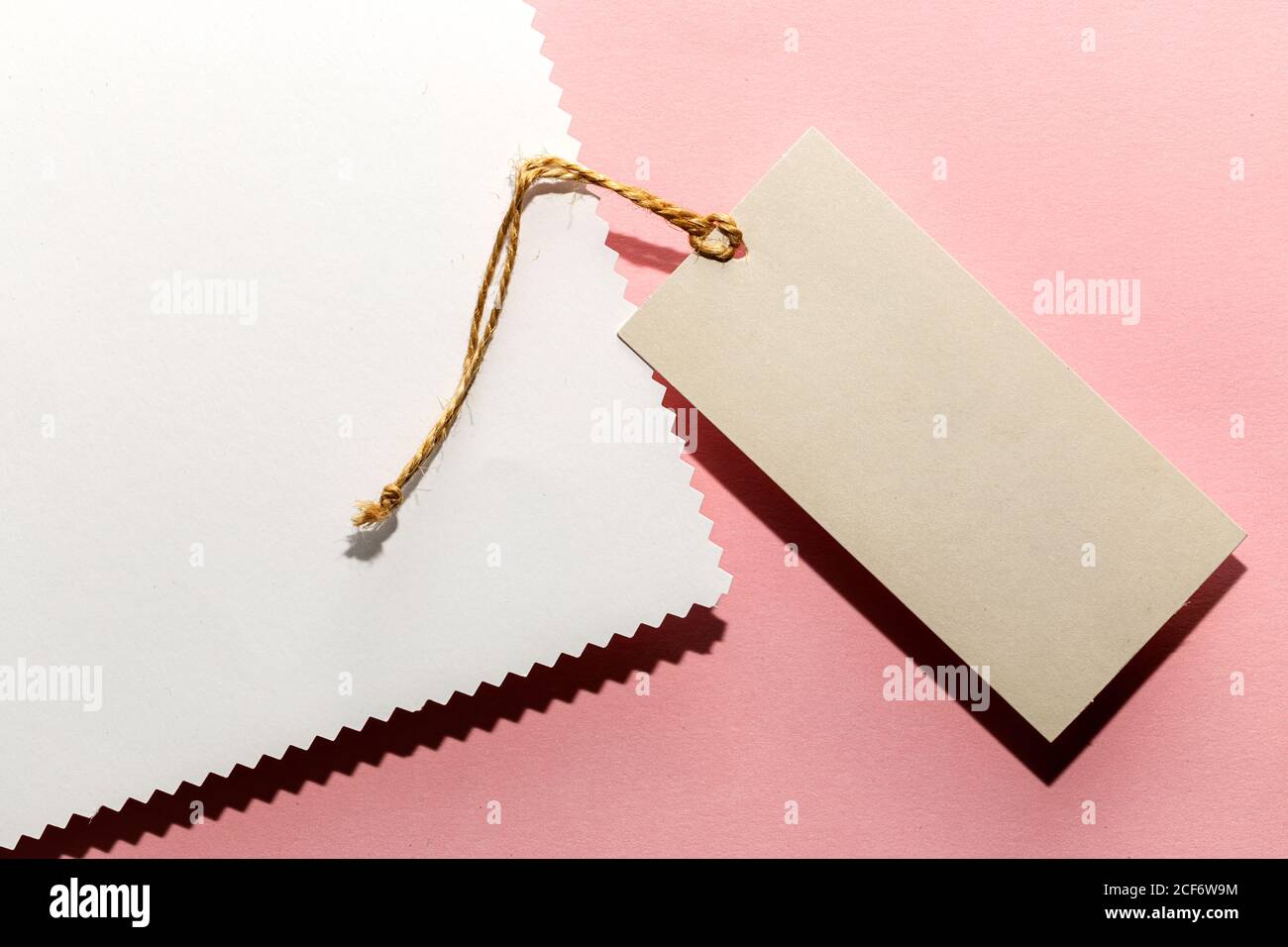 Cardboard labels for price or advertising on colorful background. Flat ...