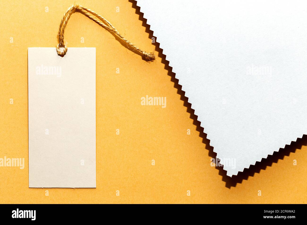 Cardboard labels for price or advertising on colorful background. Flat ...