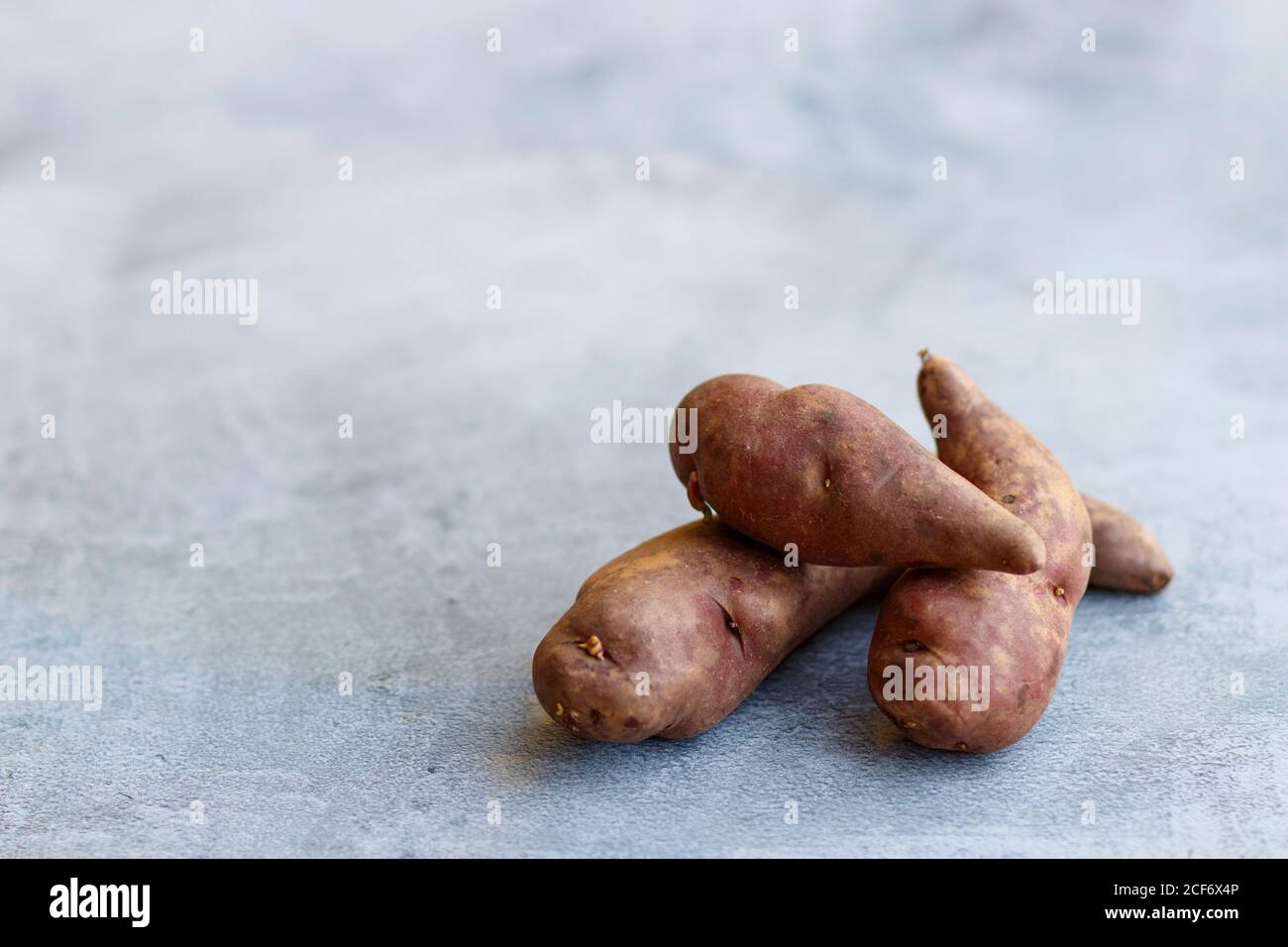 View of native Peruvian potatoes Stock Photo - Alamy