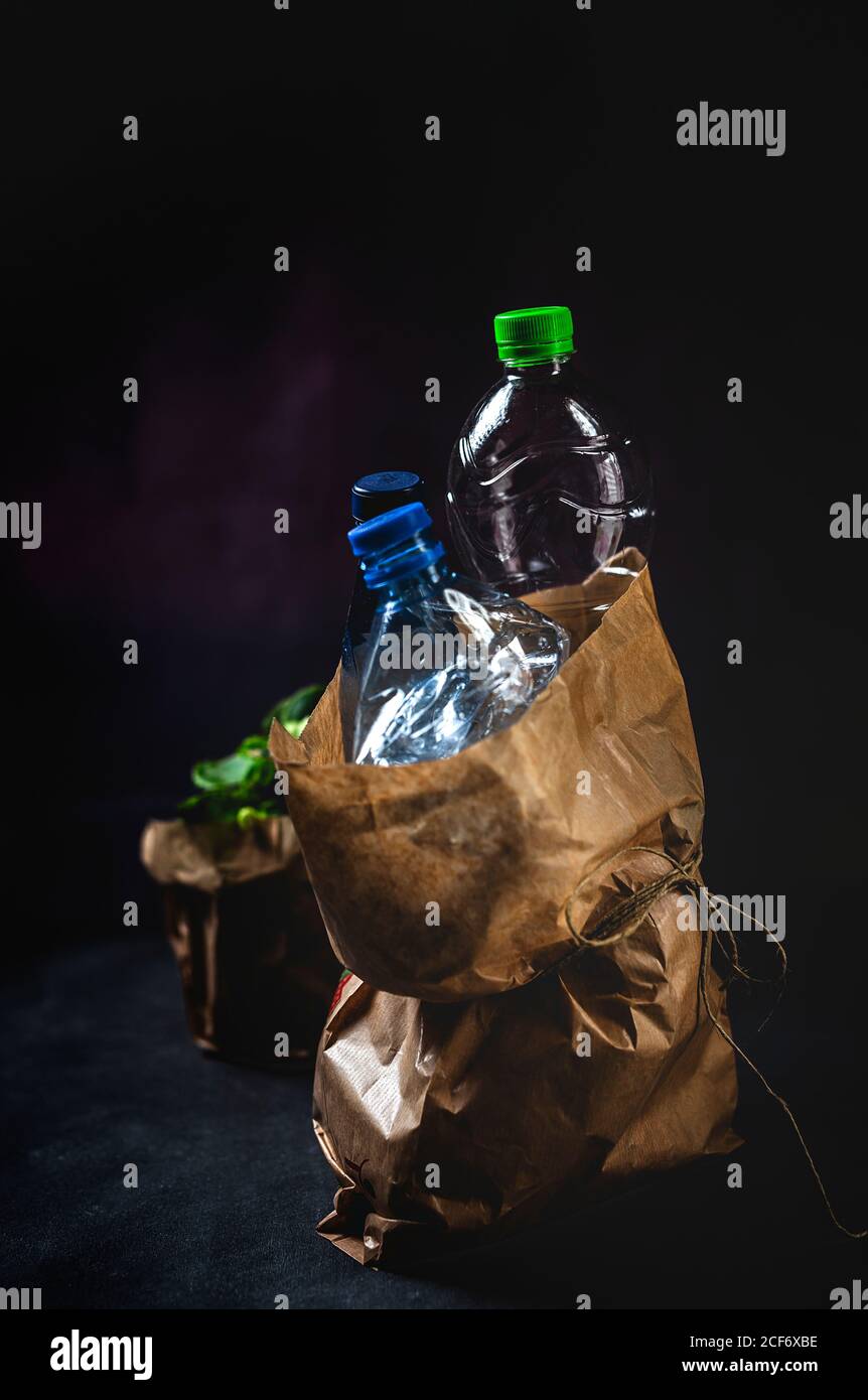 Plastic bottles paper hi-res stock photography and images - Alamy