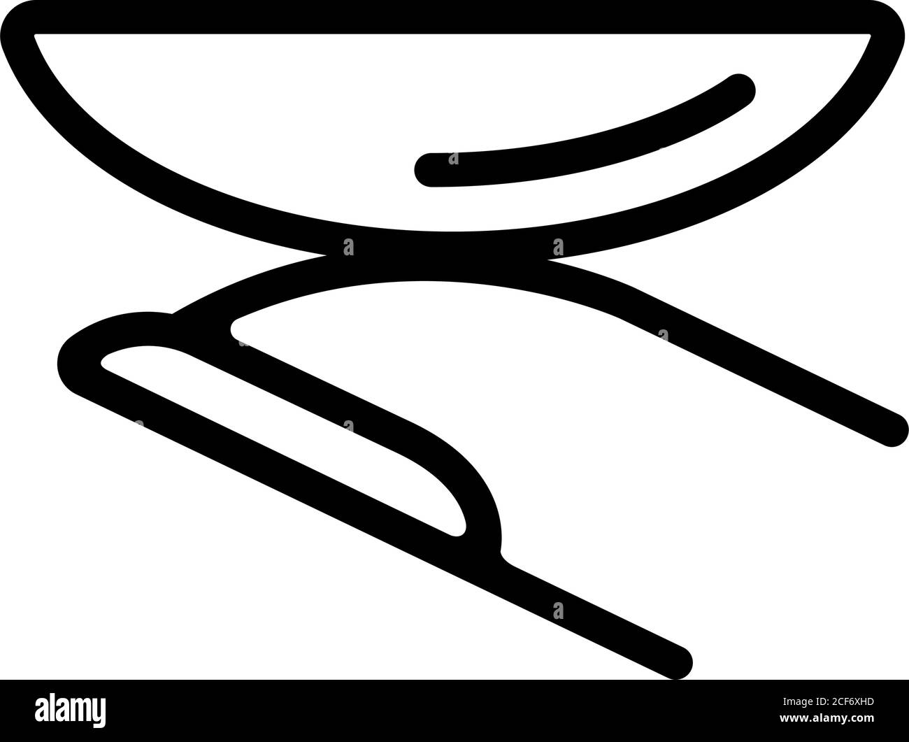 Contact lens icon vector Black and White Stock Photos & Images - Alamy