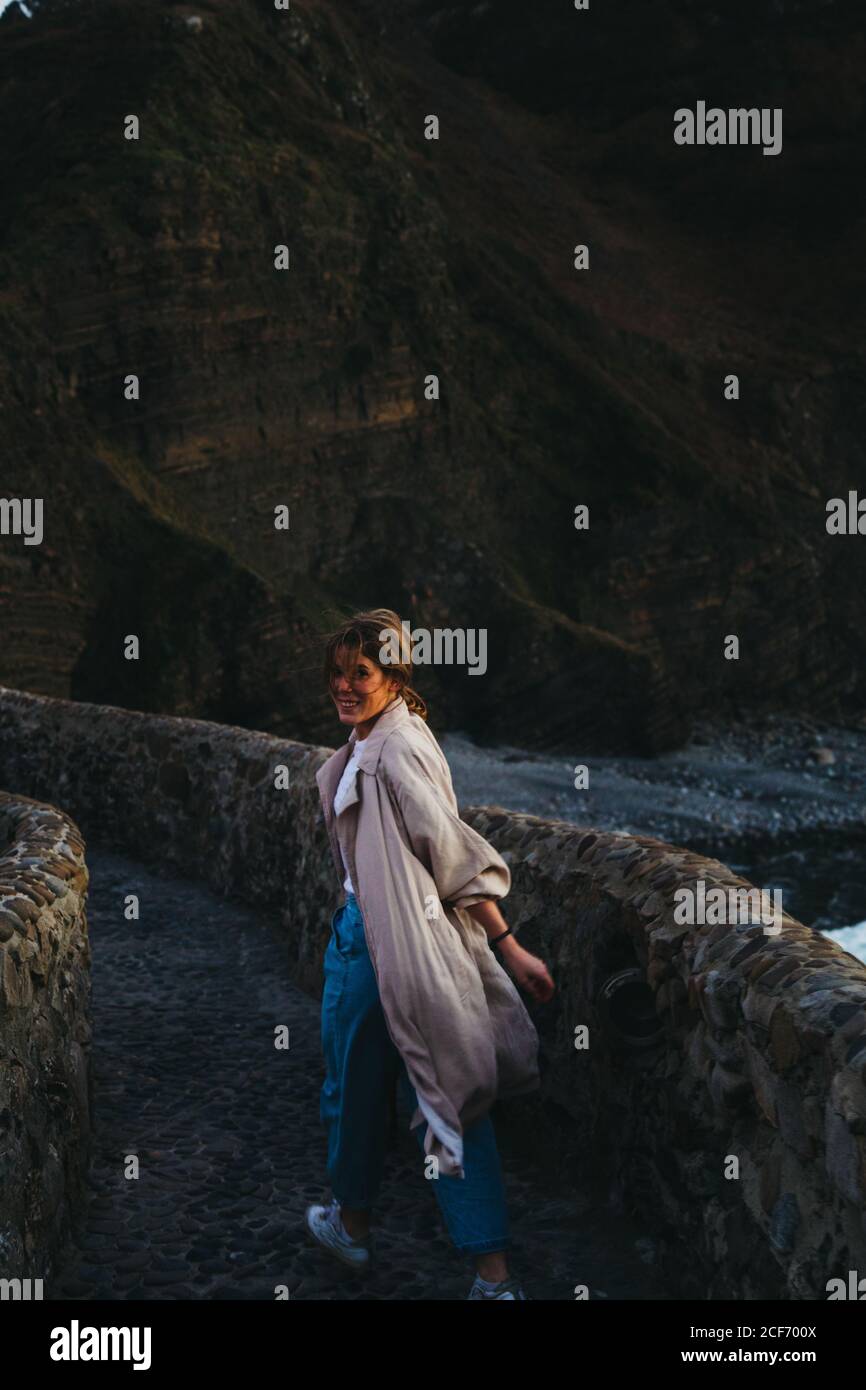 Walking on old stone bridge hi-res stock photography and images - Alamy