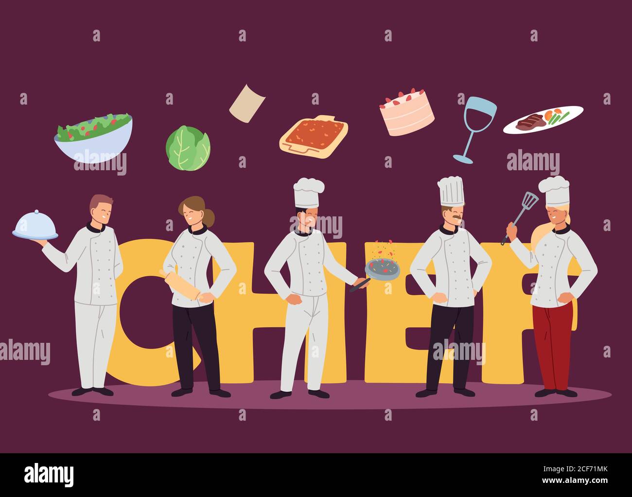 Chefs skill Stock Vector Images - Alamy